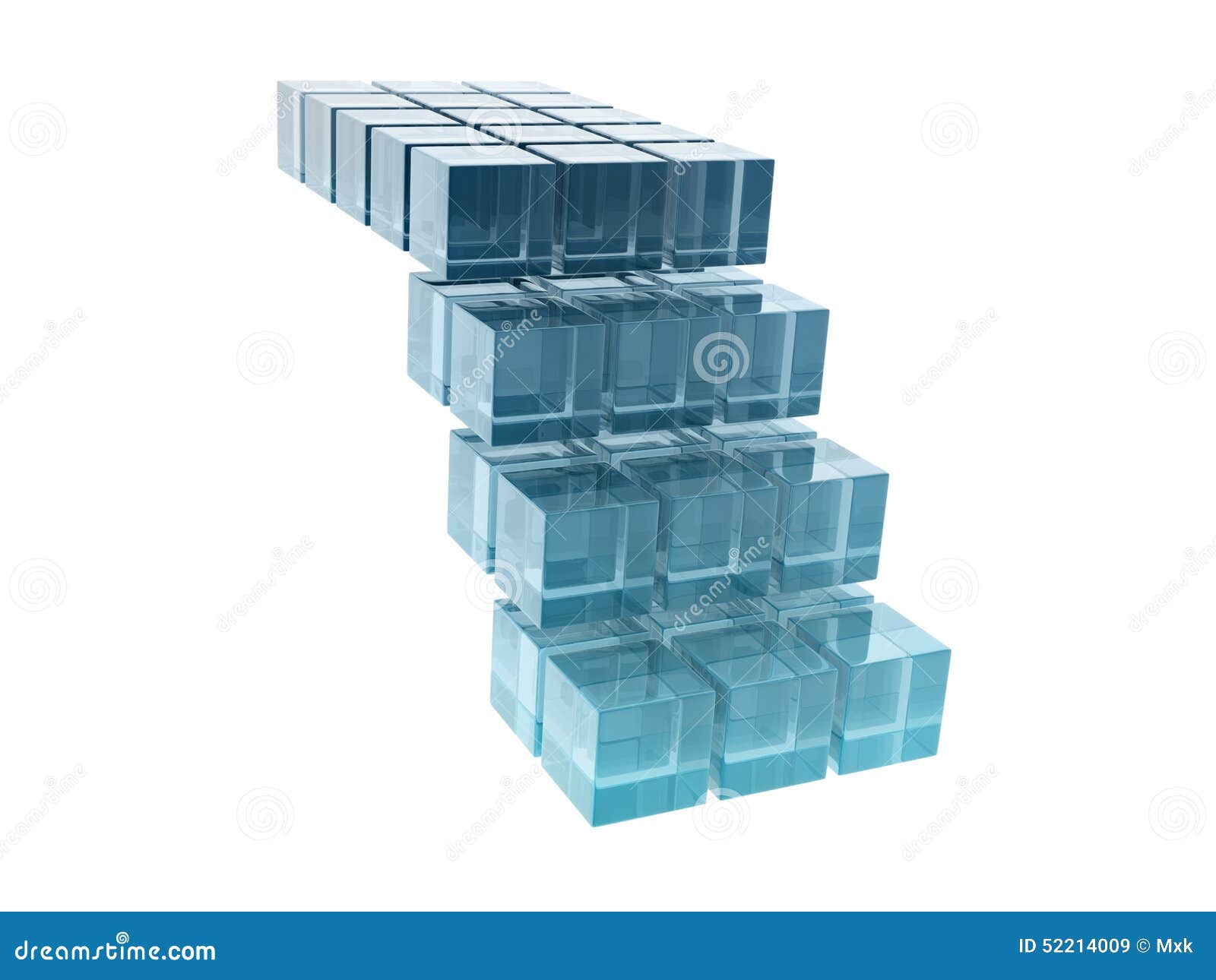 Glass cubes stock illustration. Illustration of graphic - 52214009