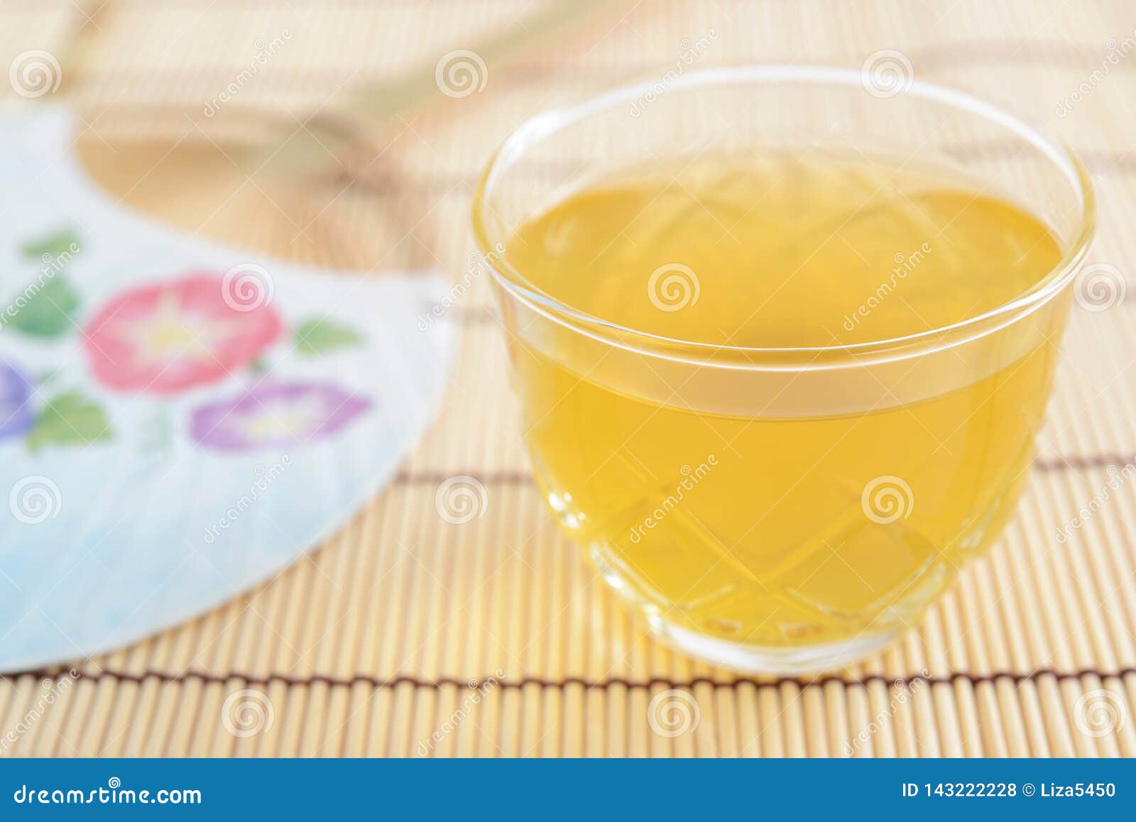 A glass cup of tea stock photo. Image of glass, barley - 143222228