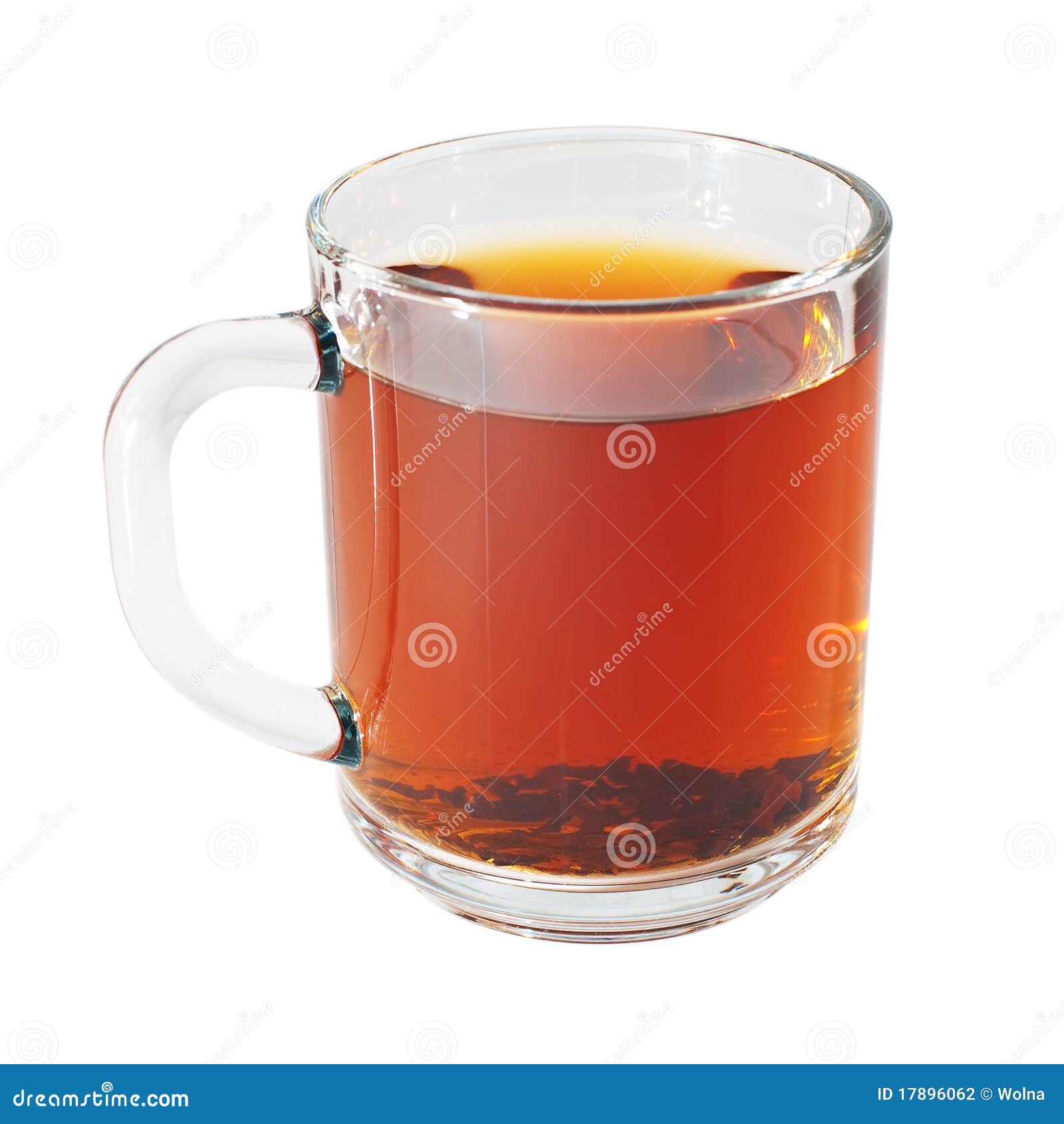 Glass cup with black tea stock photo. Image of leaf, foods - 17896062