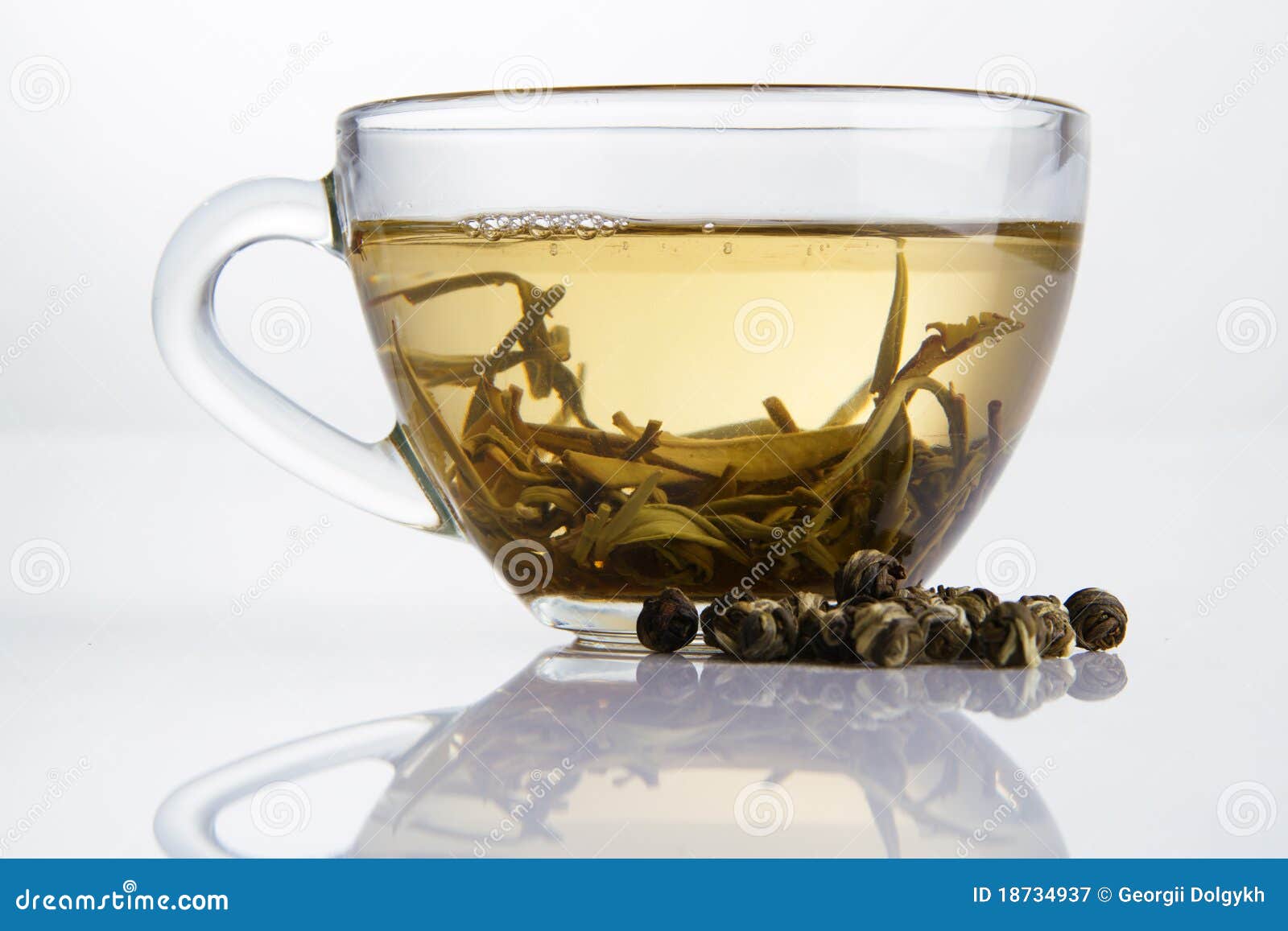 Glass Cup of Fresh White Tea Stock Image - Image of heat, herbal: 18734937