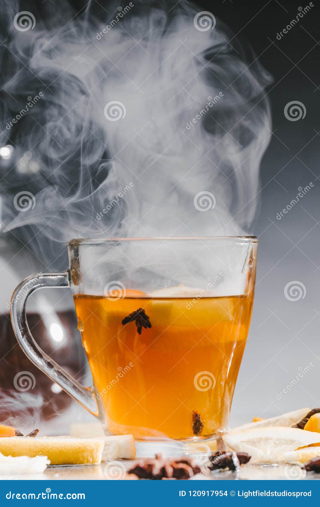 Glass cup of hot stock photo. Image of delicious, time - 120917954