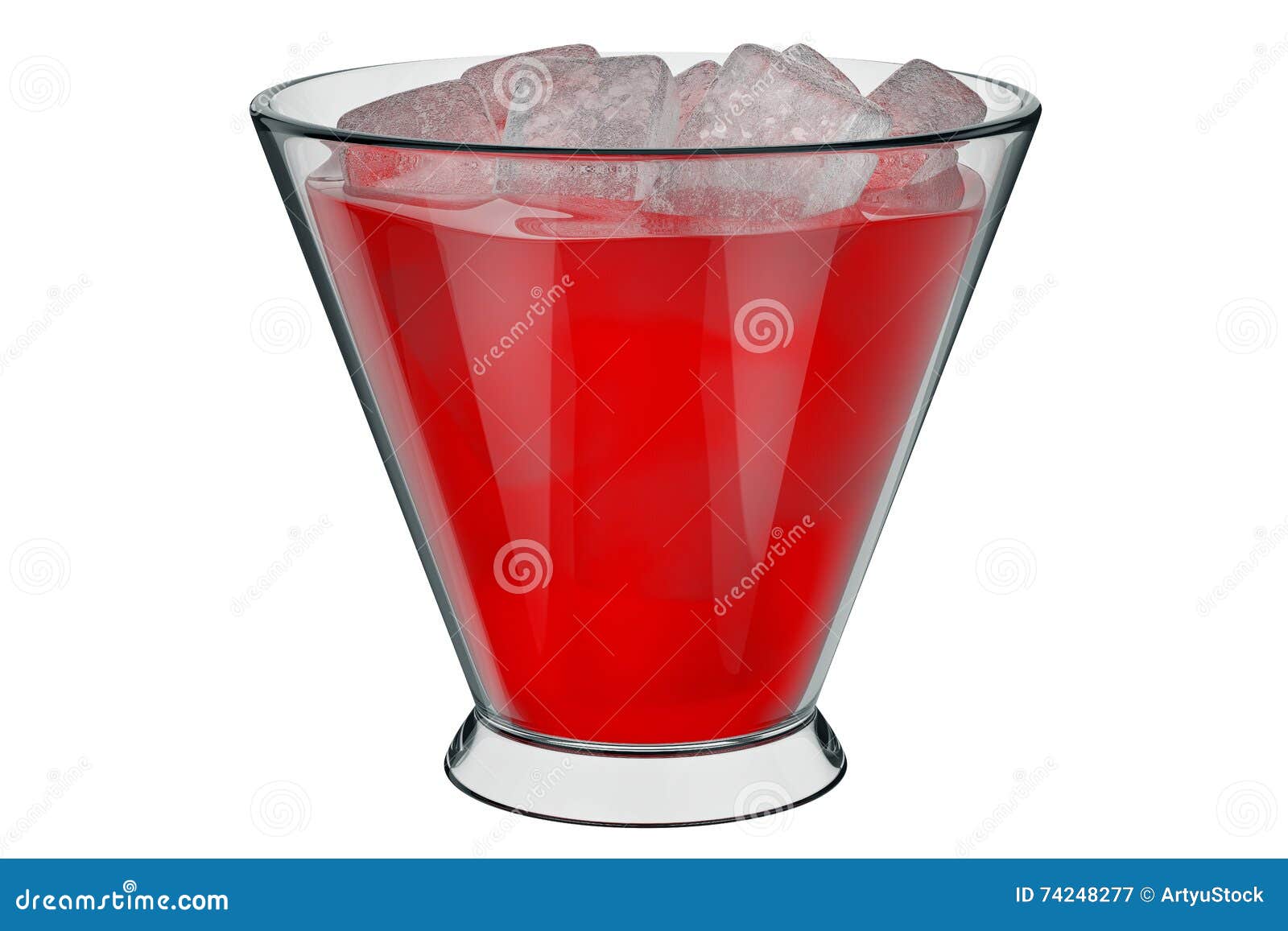 Glass cup, ice stock illustration. Illustration of background - 74248277