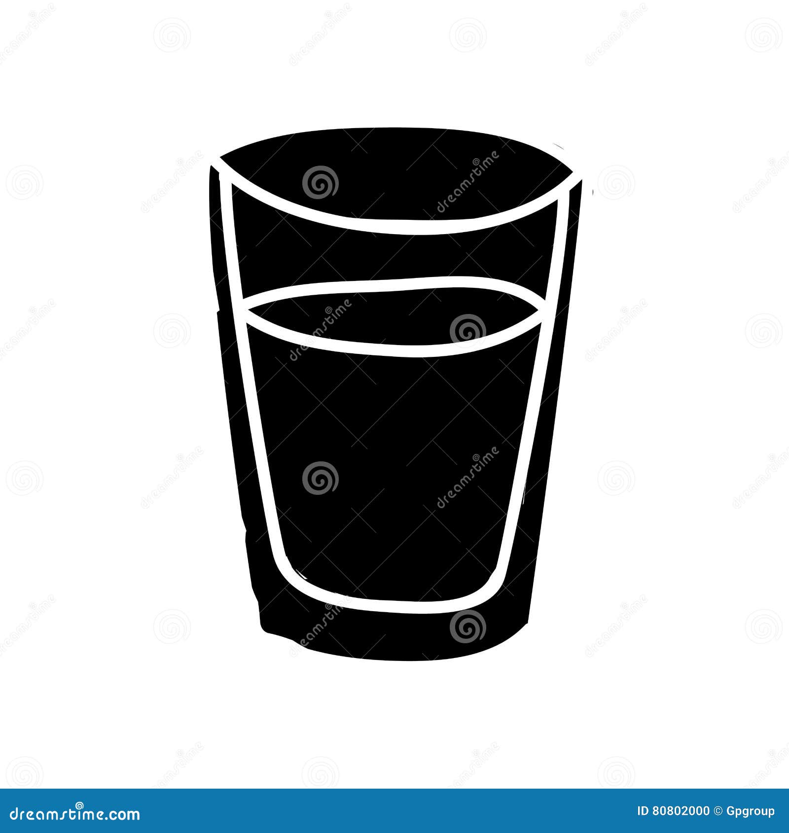 Glass cup icon image stock vector. Illustration of object - 80802000