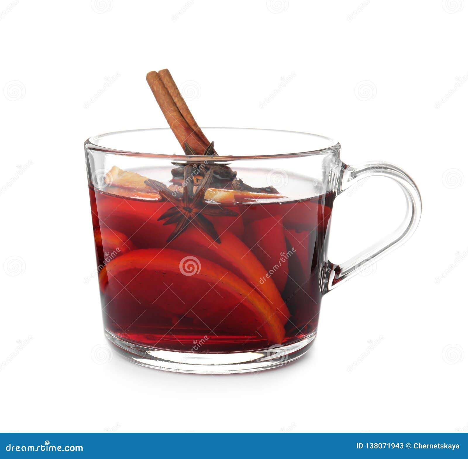 Glass cup of mulled wine stock image. Image of fresh - 138071943