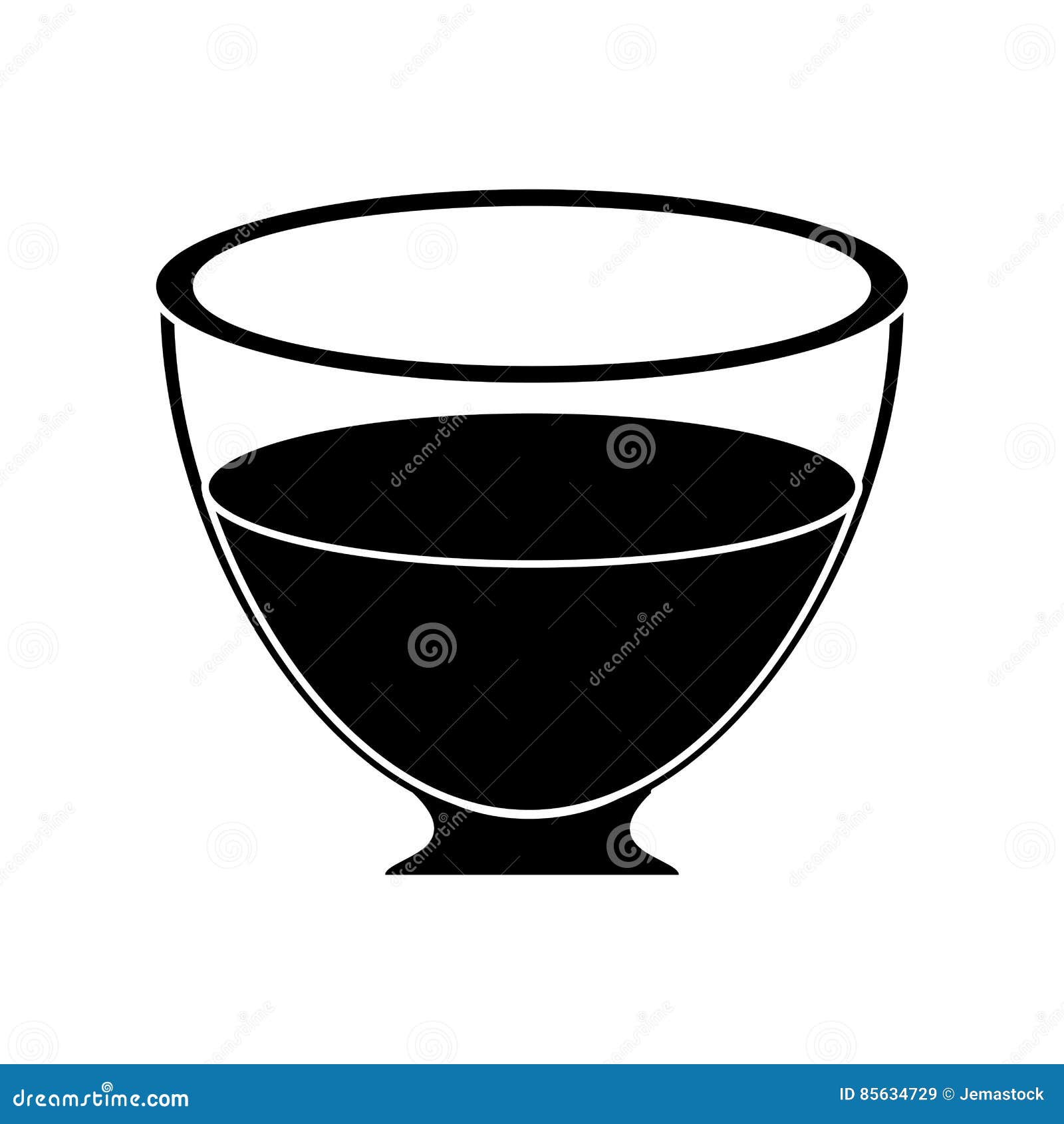 Glass Cup Tea Fresh Pictogram Stock Vector - Illustration of morning ...