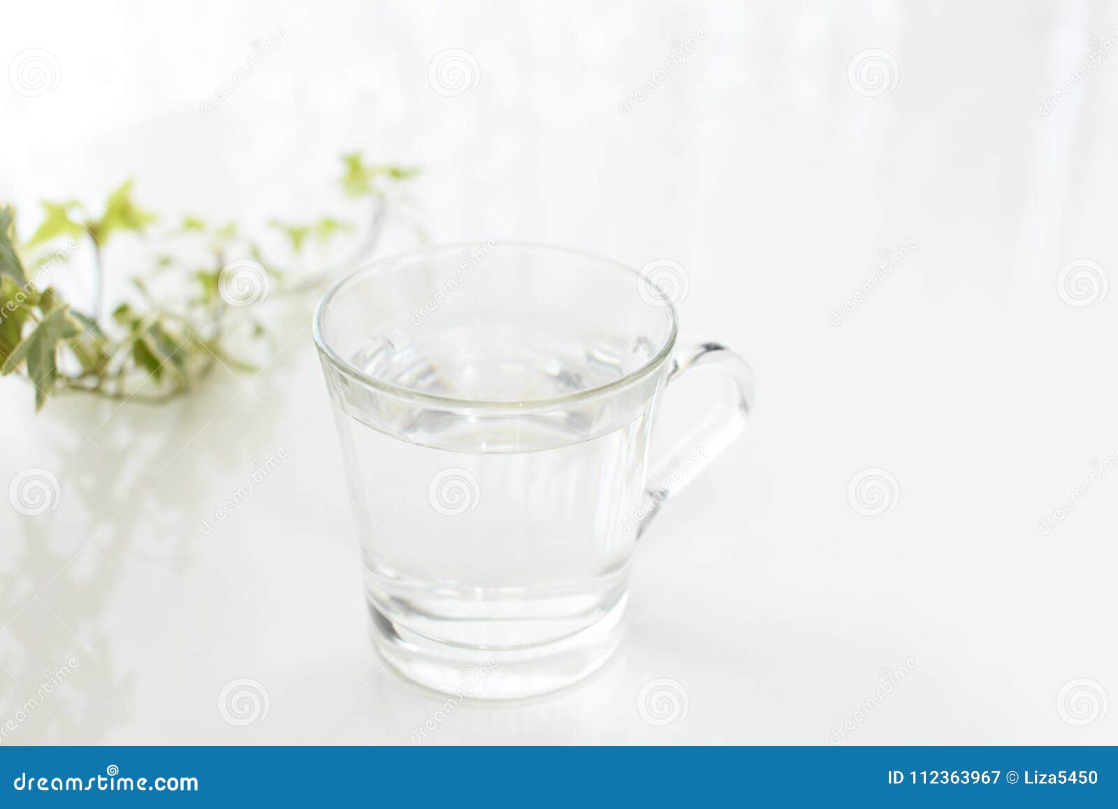 A glass cup of water stock image. Image of liquid, glass - 112363967