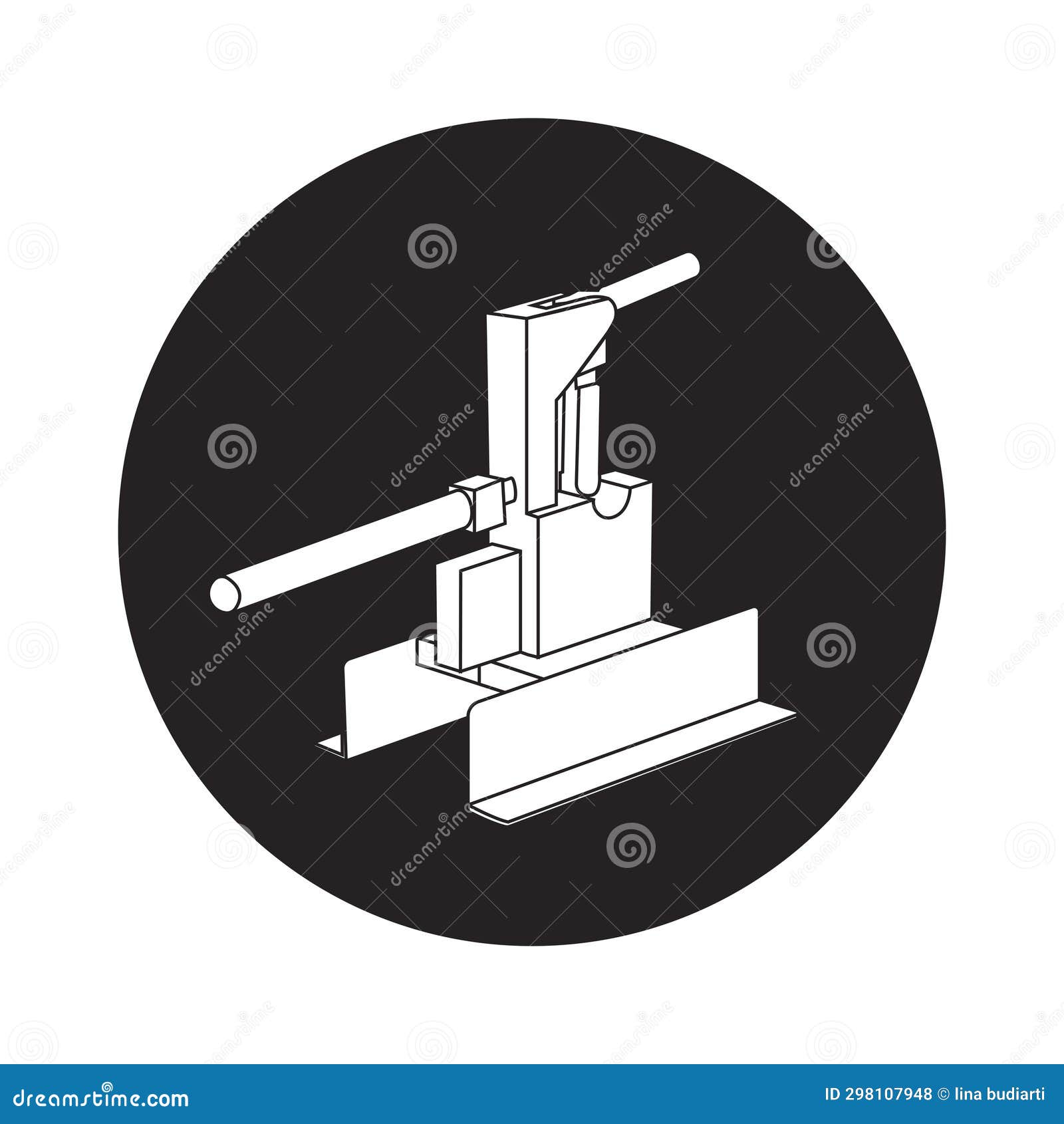 Glass cutting machine icon stock illustration. Illustration of glass ...