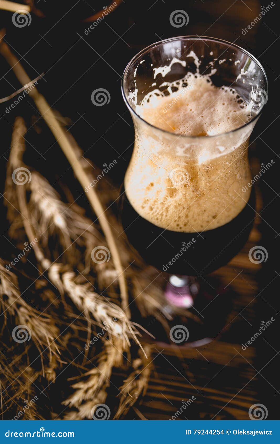 Glass of Dark Beer, Ambient Concept Stock Photo - Image of drop, glass ...