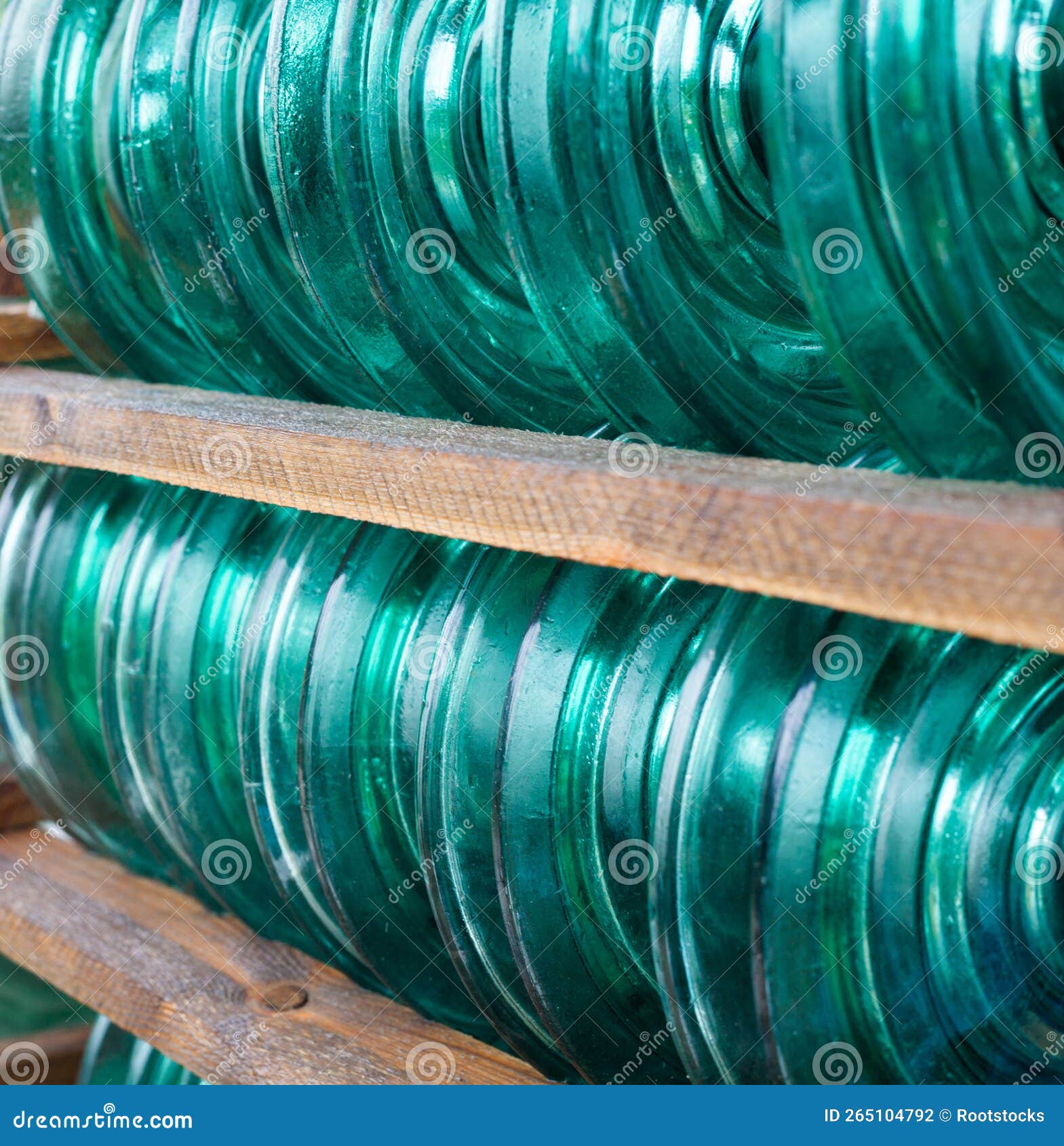 Glass Disc Electrical Isolator Plates In High Voltage Overhead Electric ...