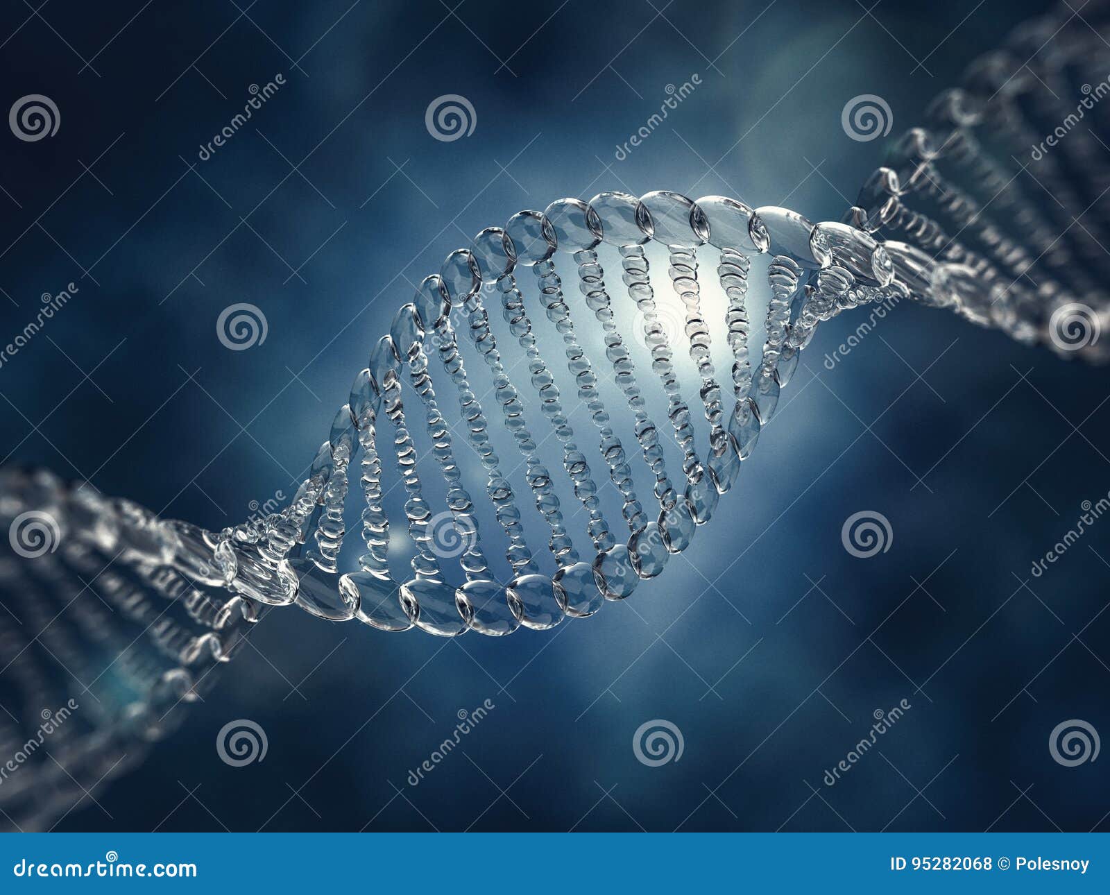 Glass dna model. 3D stock illustration. Illustration of dark - 95282068