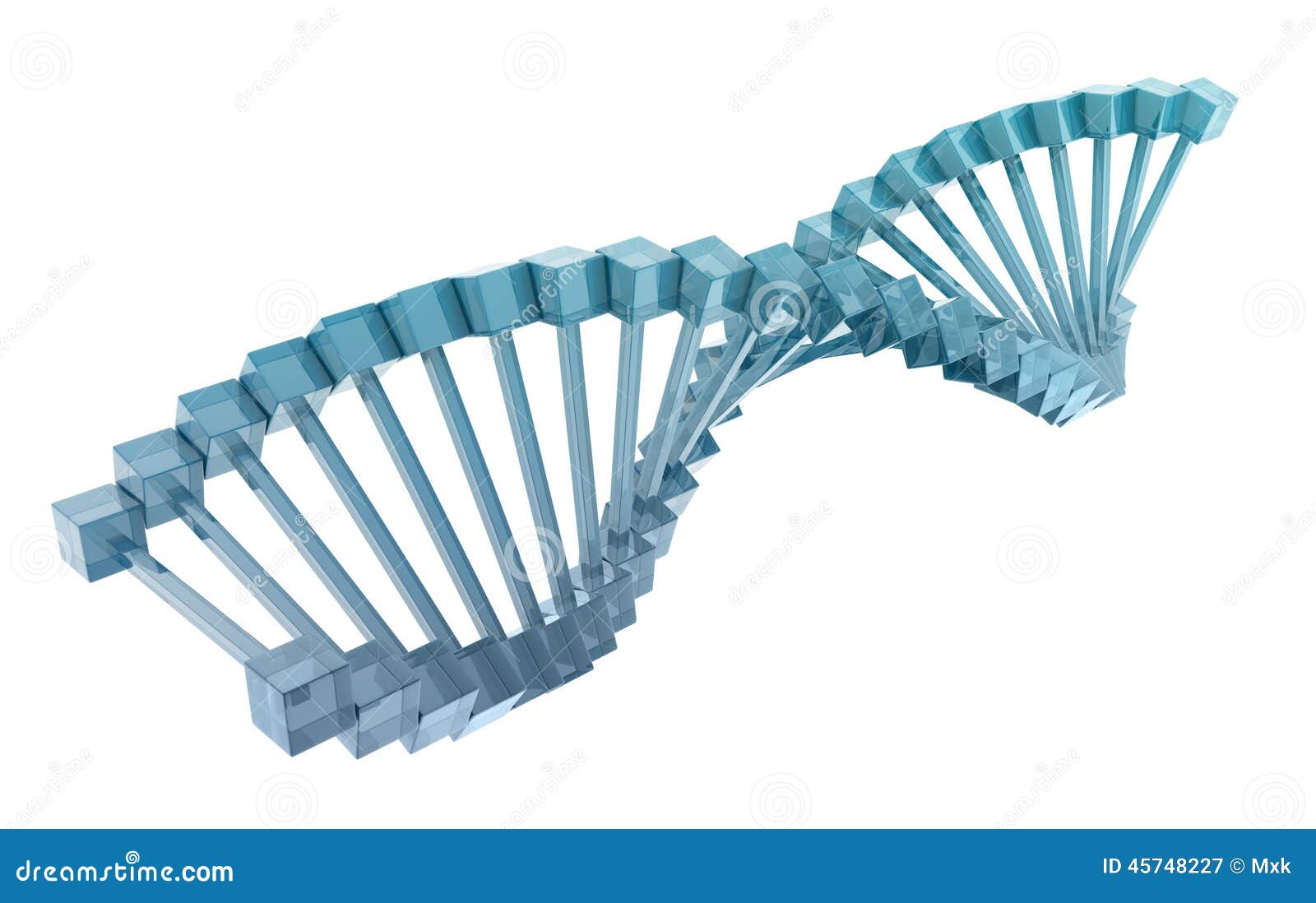 Glass DNA model. stock illustration. Illustration of microcosmic - 45748227