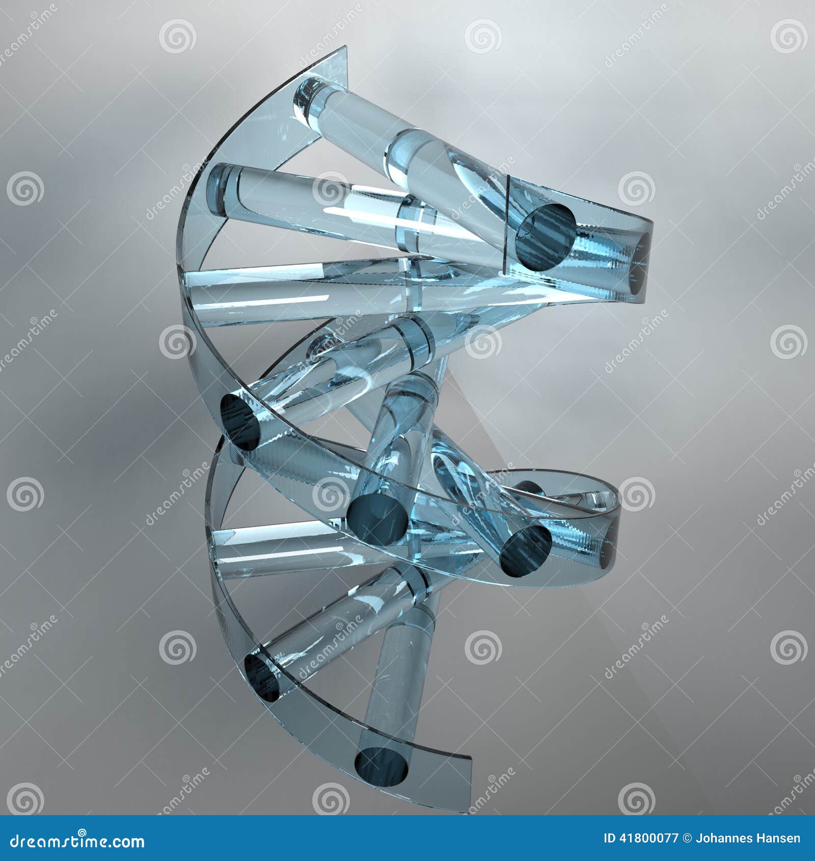Glass DNA Rendering stock illustration. Illustration of healthcare ...