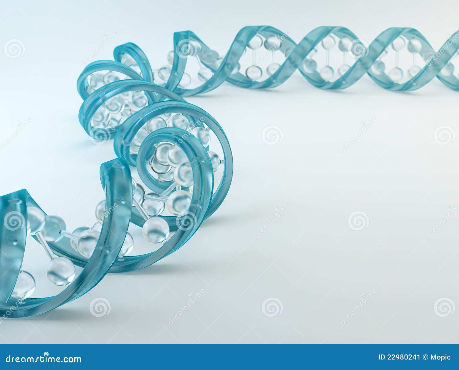 A glass DNA strand stock illustration. Illustration of molecular - 22980241