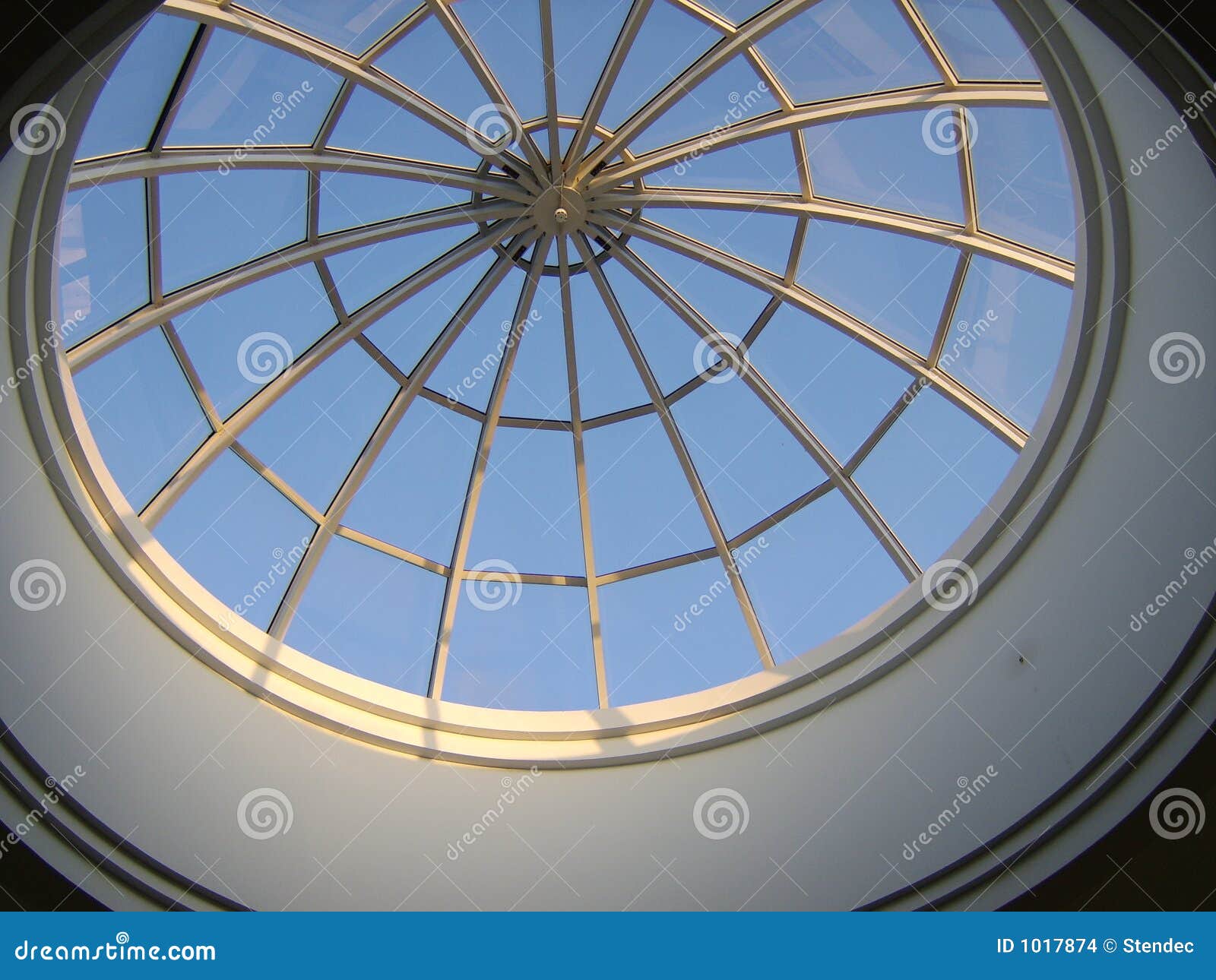 The Glass Dome Of The Office Building And The Mirrored Facade ...