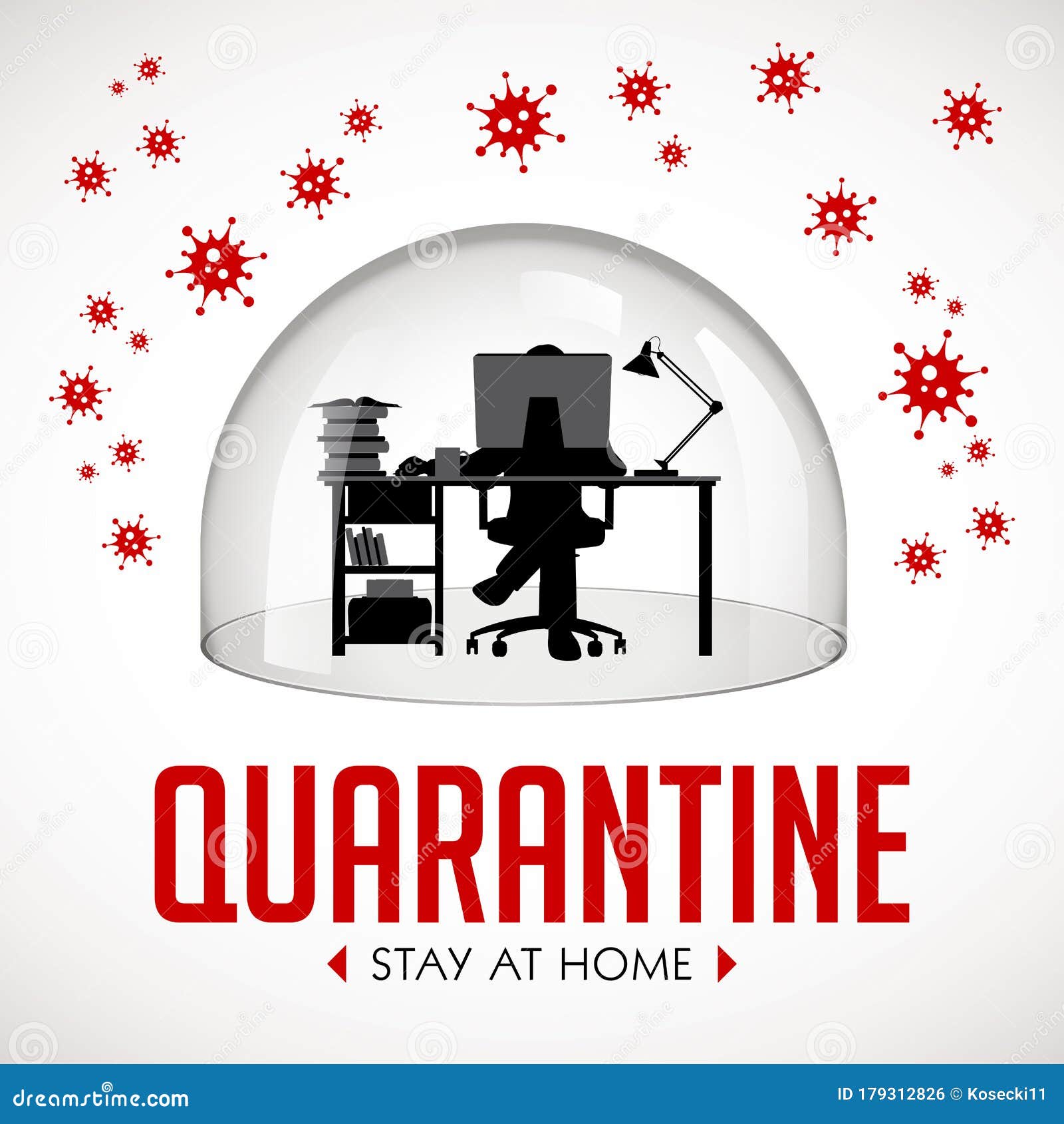Home Office Concept - Home Work during Quarantine - Corona Virus ...