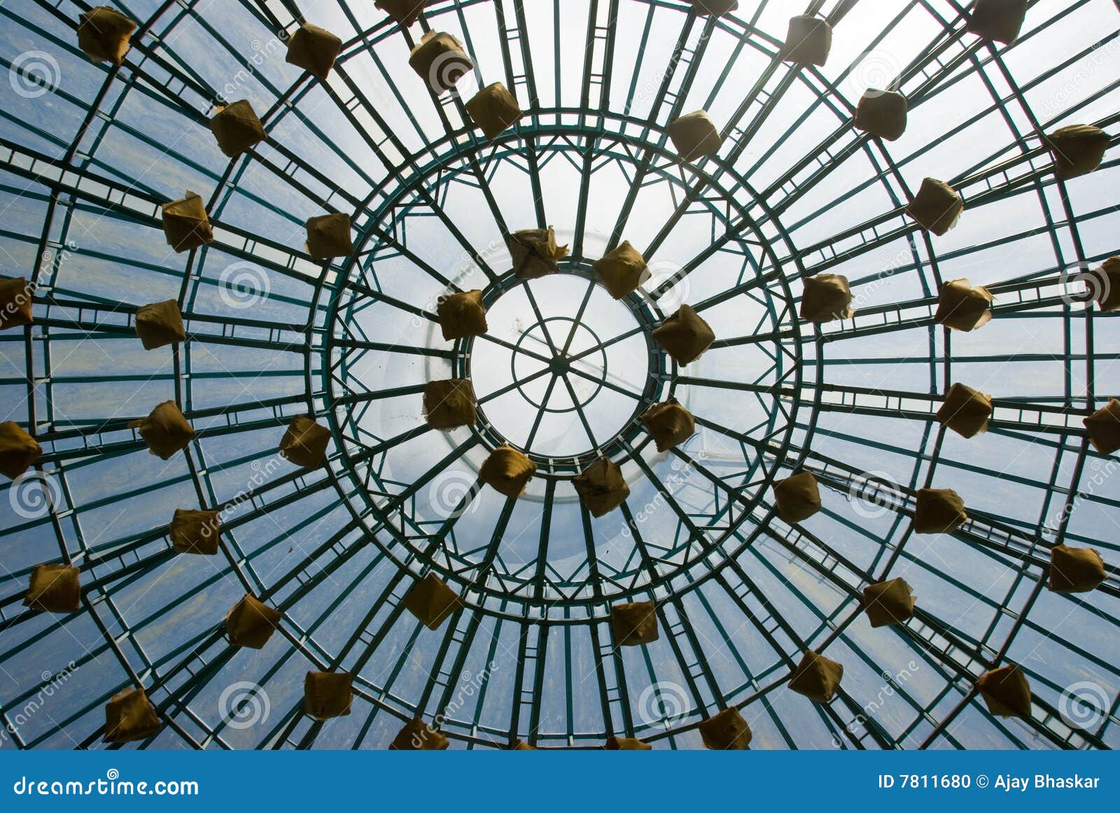 Glass dome stock photo. Image of abstract, pattern, metal - 7811680