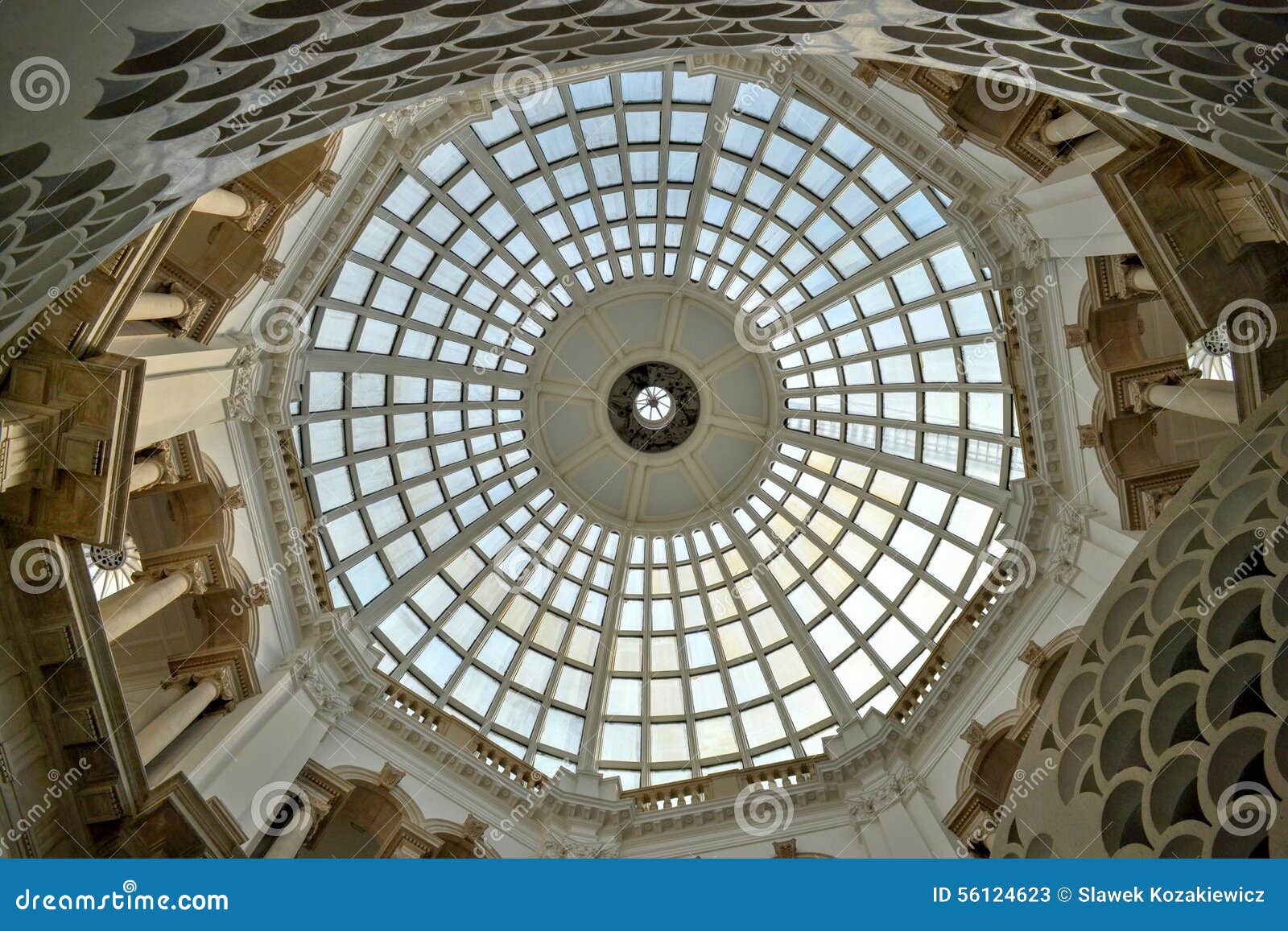Glass dome columns stock image. Image of britain, light - 56124623