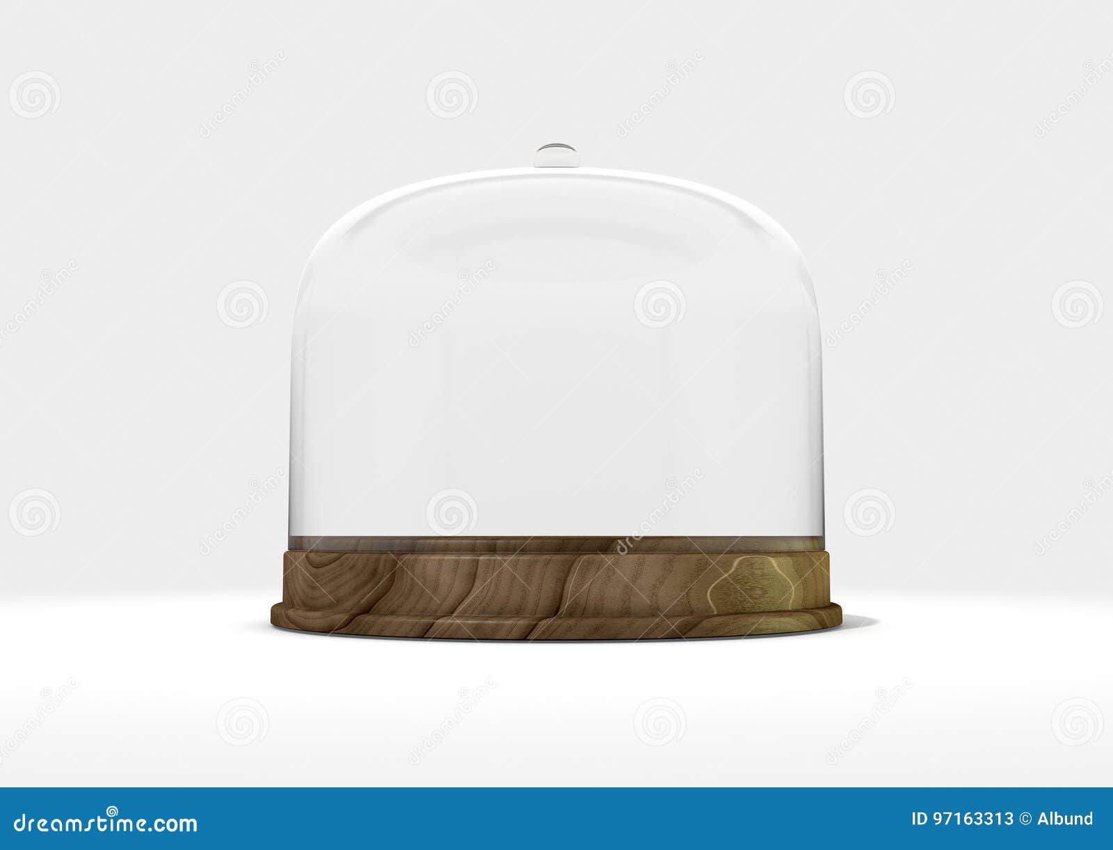 Glass Dome Display Case stock illustration. Illustration of isolated ...