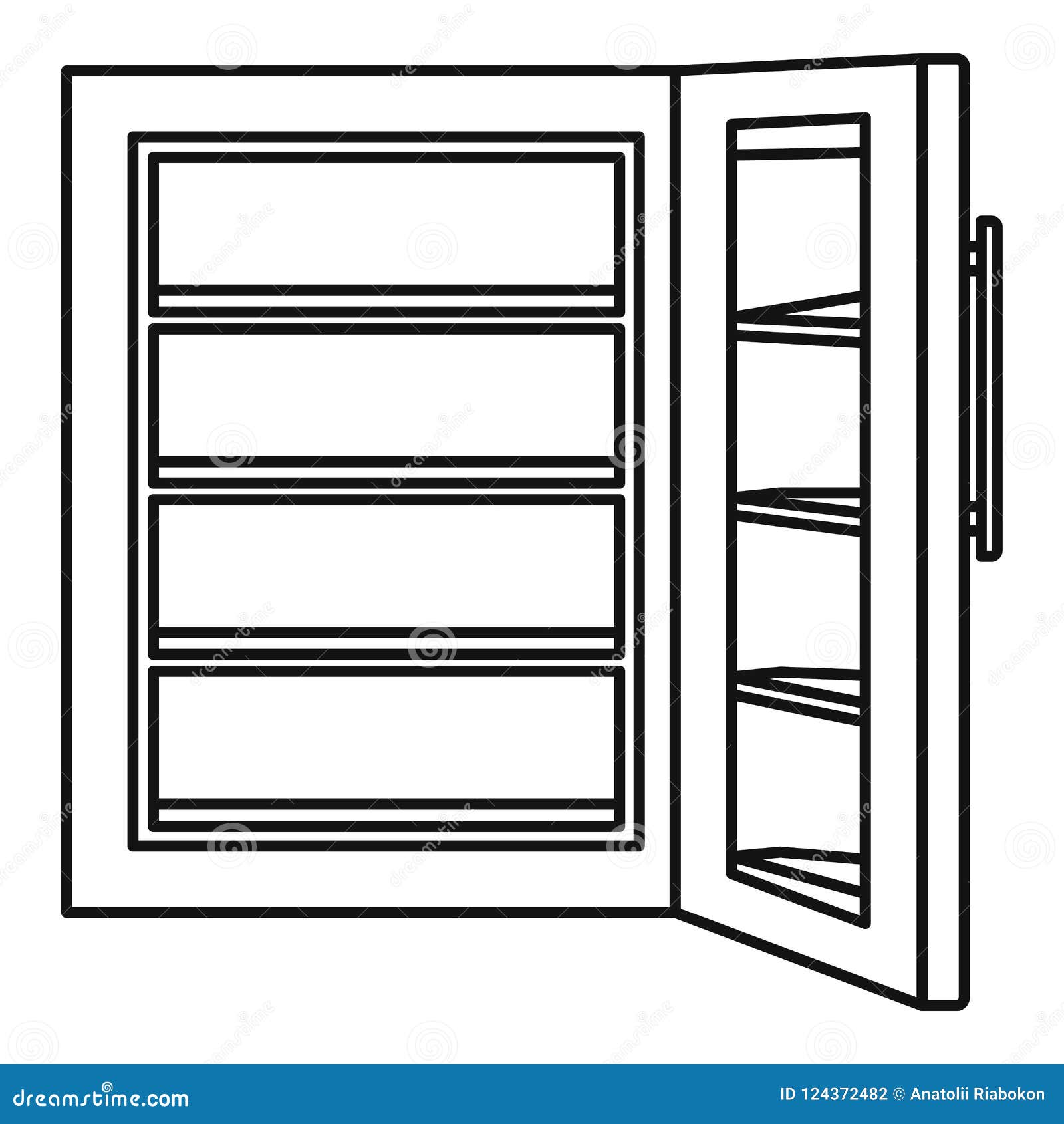 Glass Door Fridge Icon, Outline Style Stock Illustration - Illustration ... Glass Door Fridge Icon, Outline Style Stock Illustration - Illustration ...