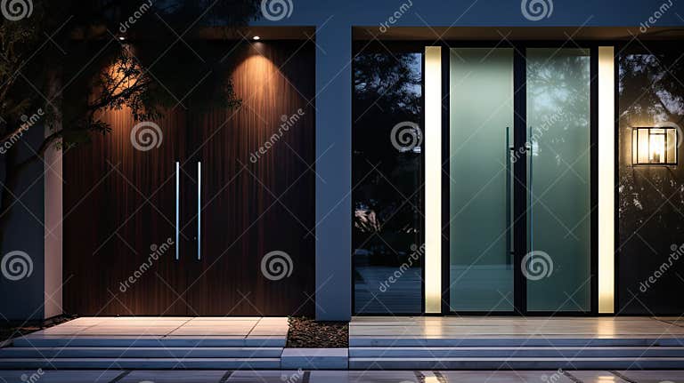 Glass Door Light Stock Illustration Illustration Of Security 319444089