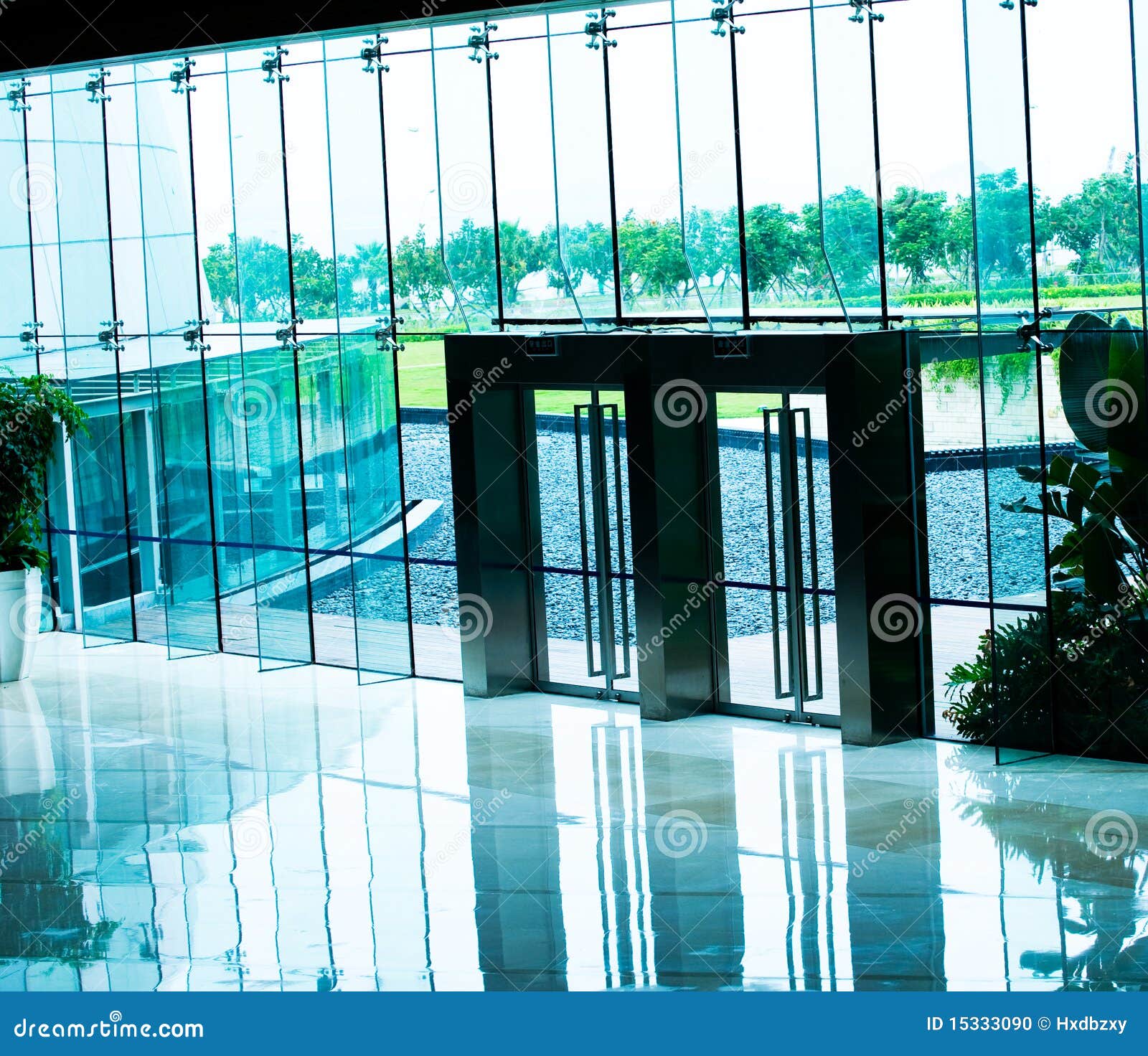 Glass doors stock photo. Image of entrance, column, admittance - 15333090