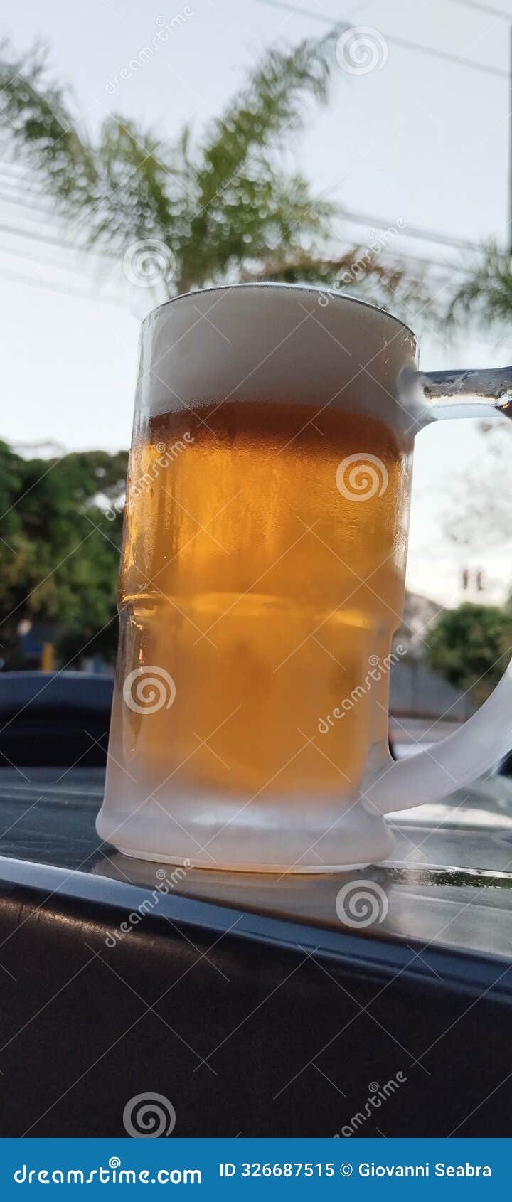 Glass of Draft Beer on the Table Alcoholic Beverage Draft Pilsner Beer ...