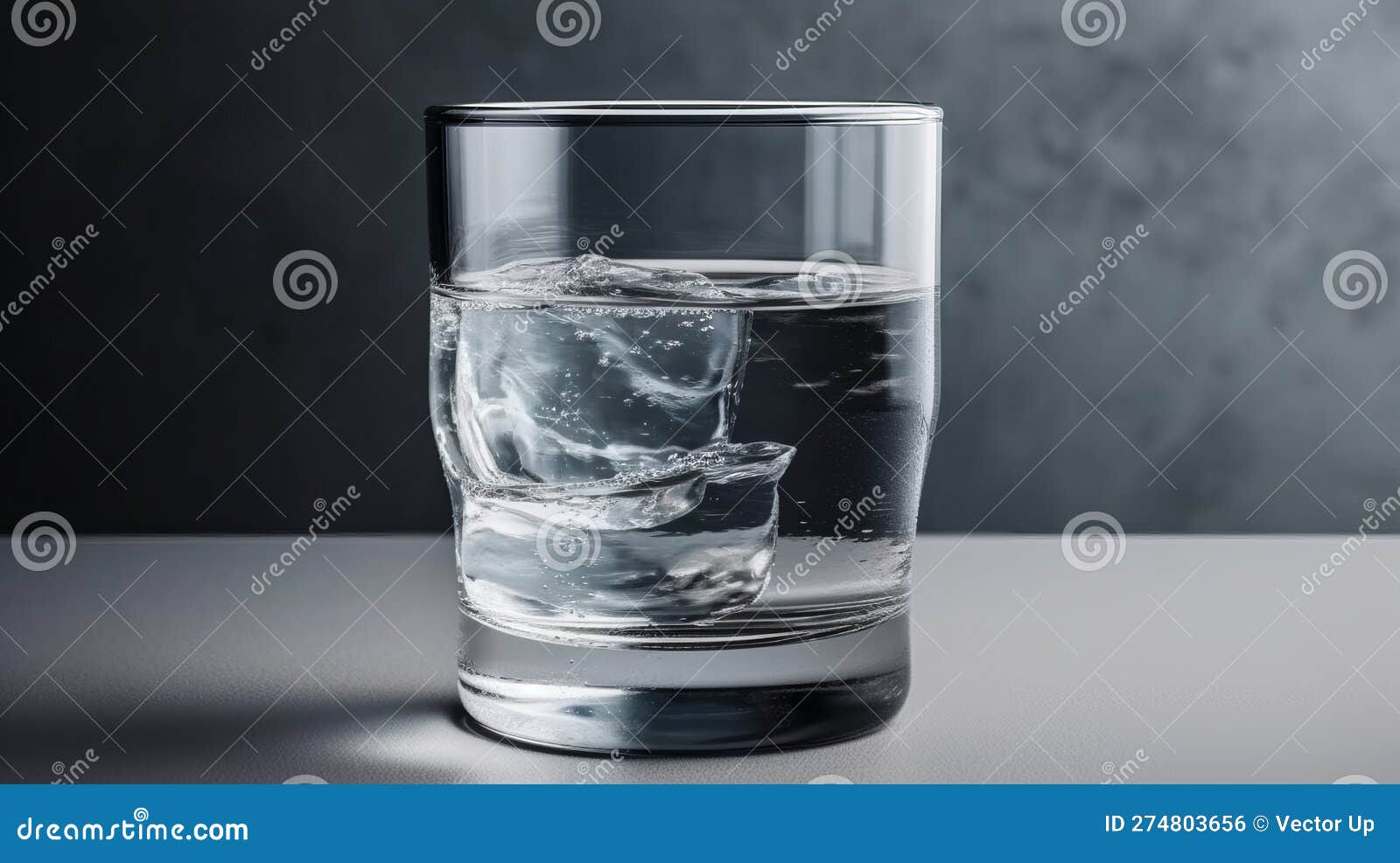 Glass of Drinking Water on White Background. Generative AI Stock ...