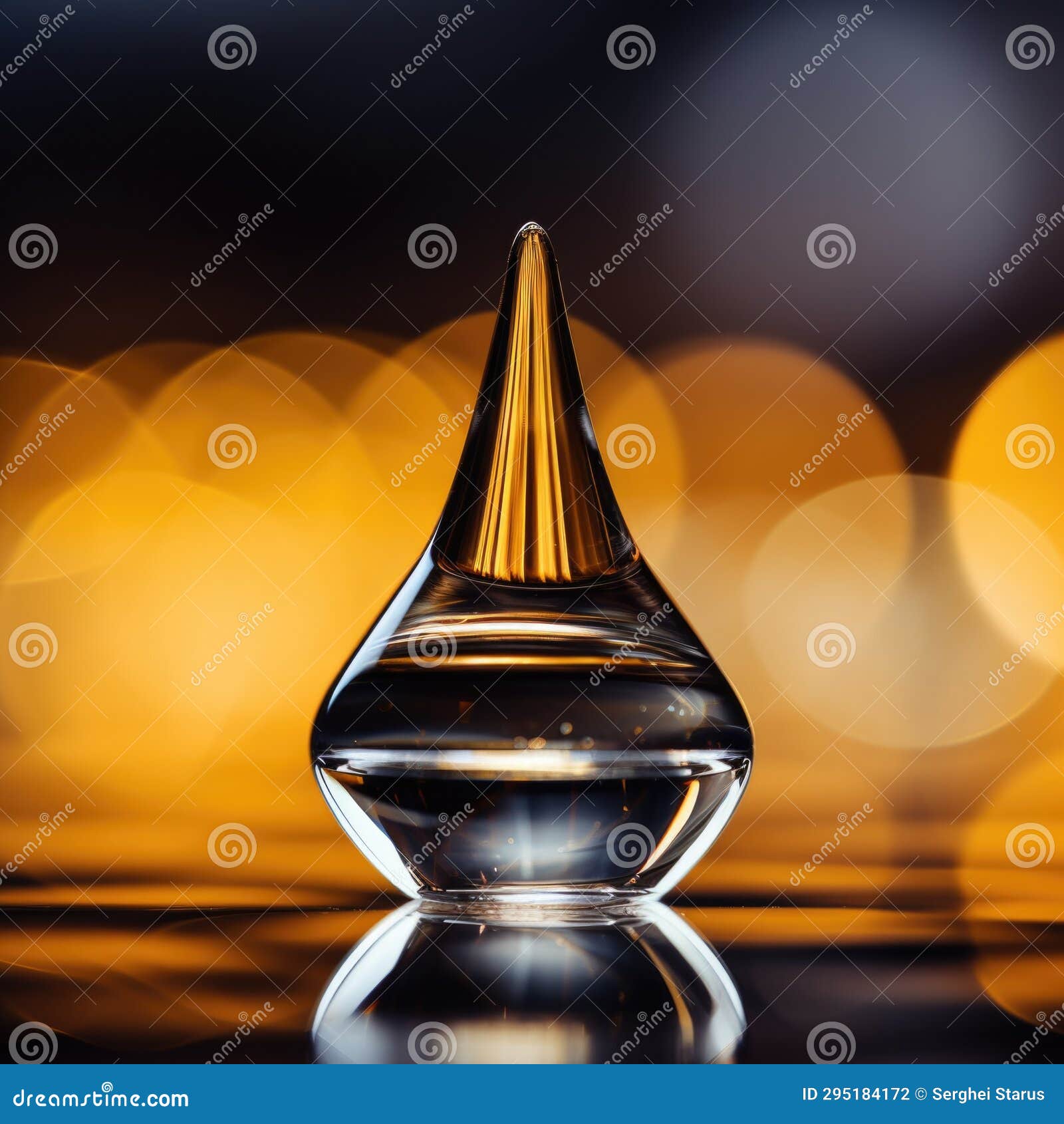 A Glass Drop on a Table, AI Stock Photo - Image of liquid, lighting ...