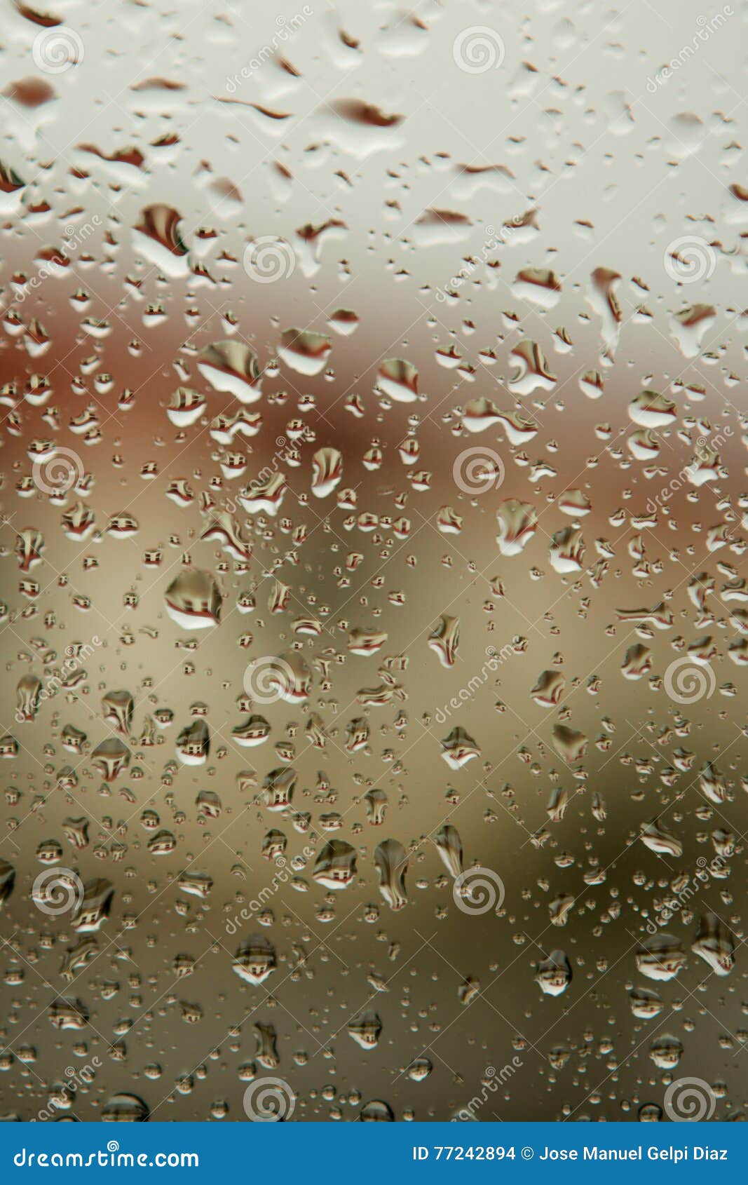 Glass with Drops of Rain Water Stock Photo - Image of house, pattern ...