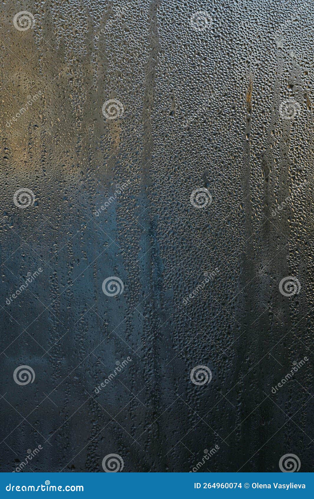Glass with Drops of Water or Dew. Vertical Stock Photo - Image of ...