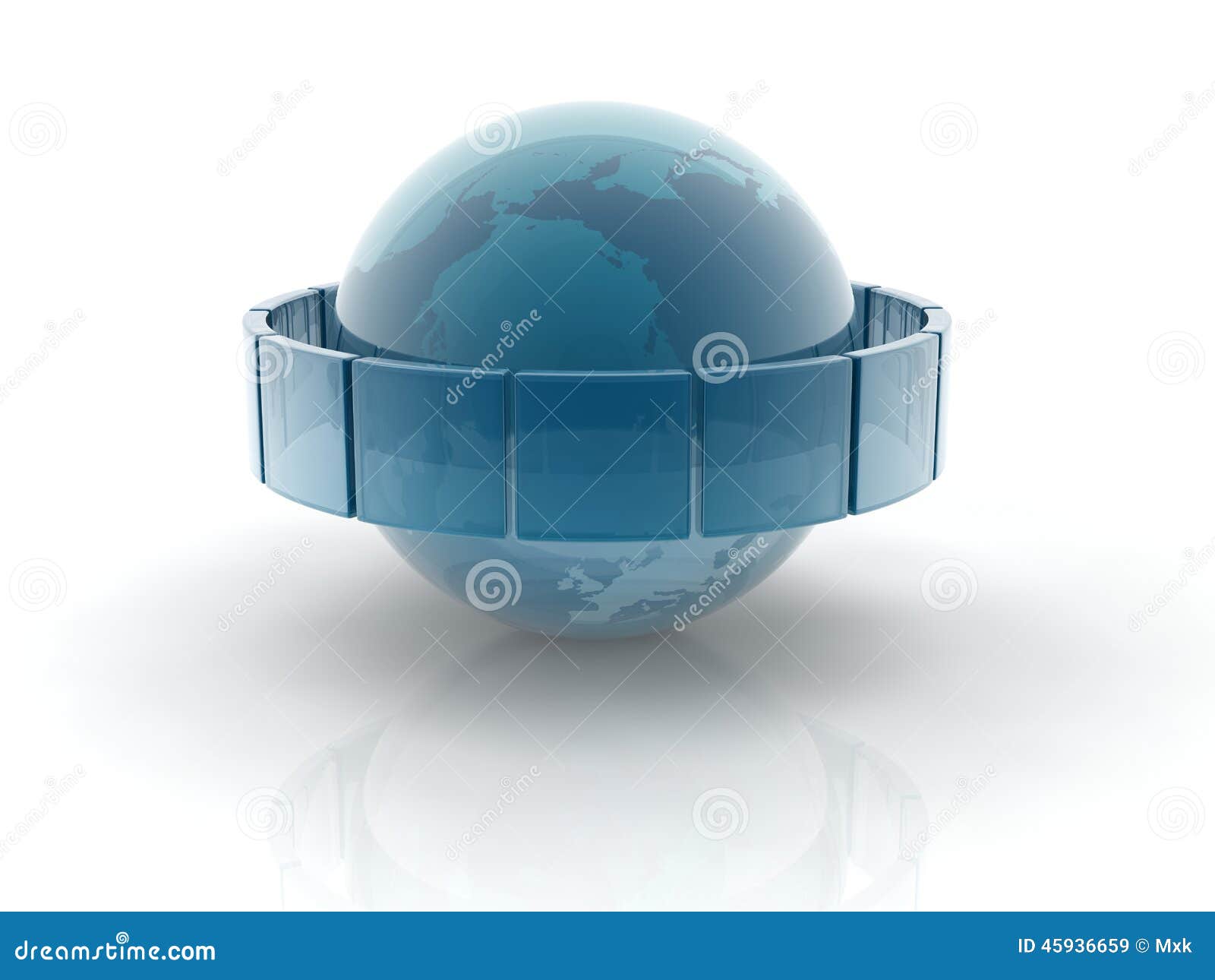 Glass earth sphere stock illustration. Illustration of dimensional ...