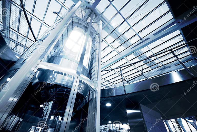 Glass elevator stock image. Image of futuristic, hallway - 5117199