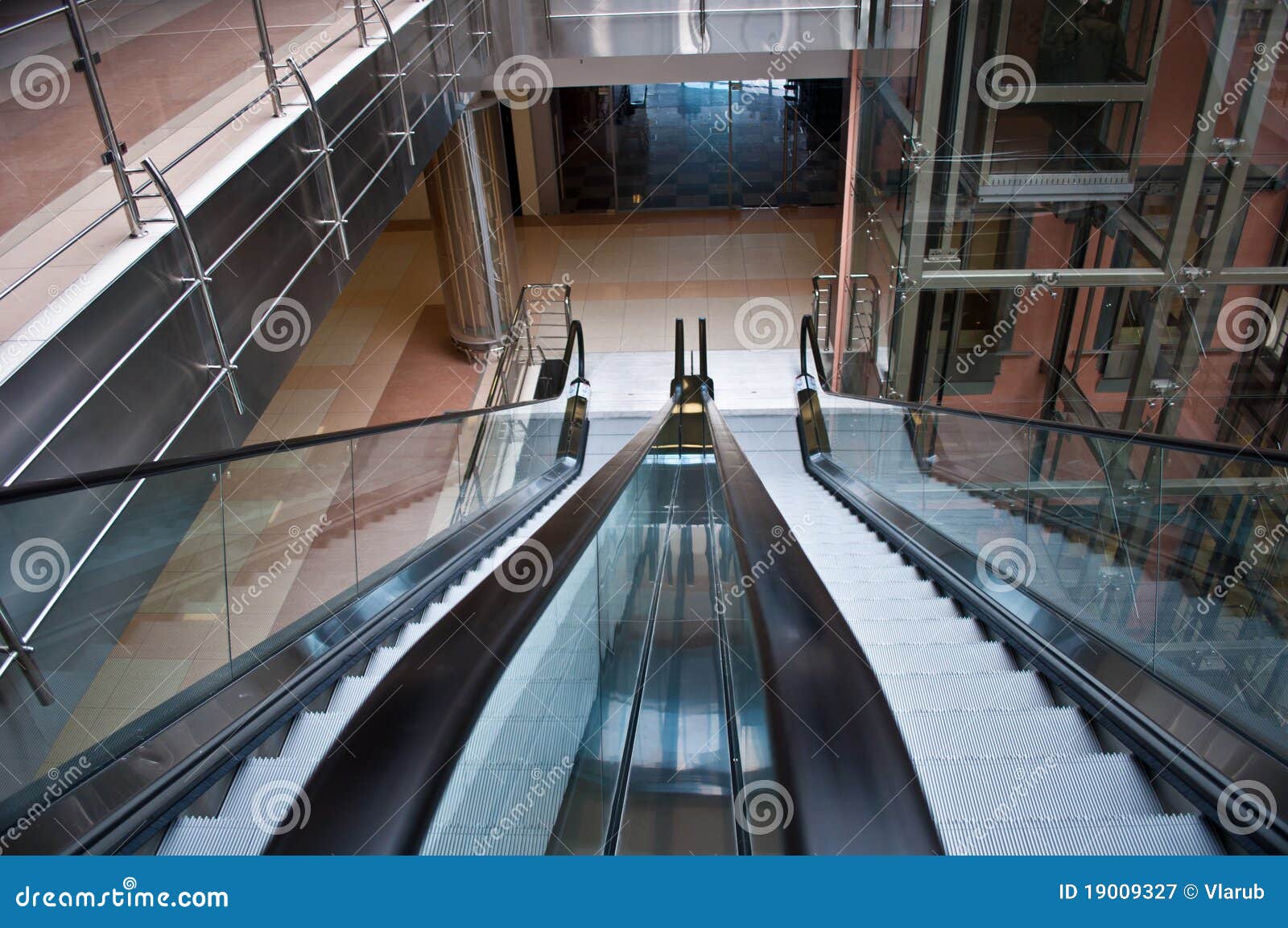 Glass elevator shaft stock image. Image of elevator, modern - 19009327