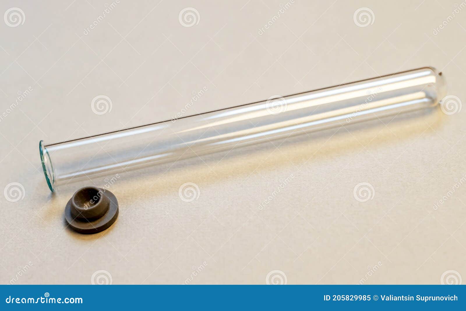 Glass Empty Clean Test Tube for Laboratory Analysis Stock Image - Image ...