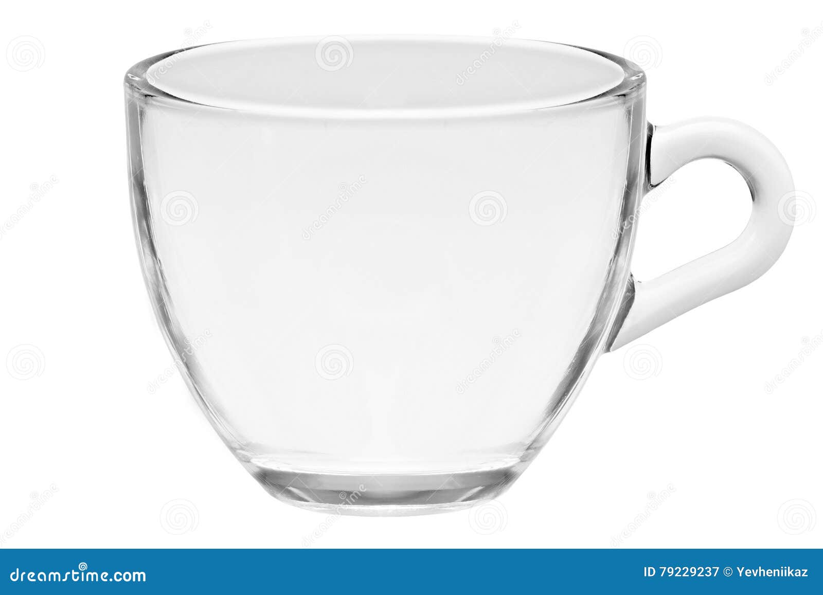 Glass Empty Cup on Isolated White Background Stock Image - Image of ...