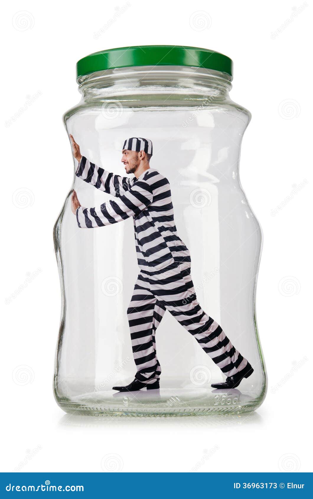 Glass empty jar stock image. Image of glass, convict - 36963173
