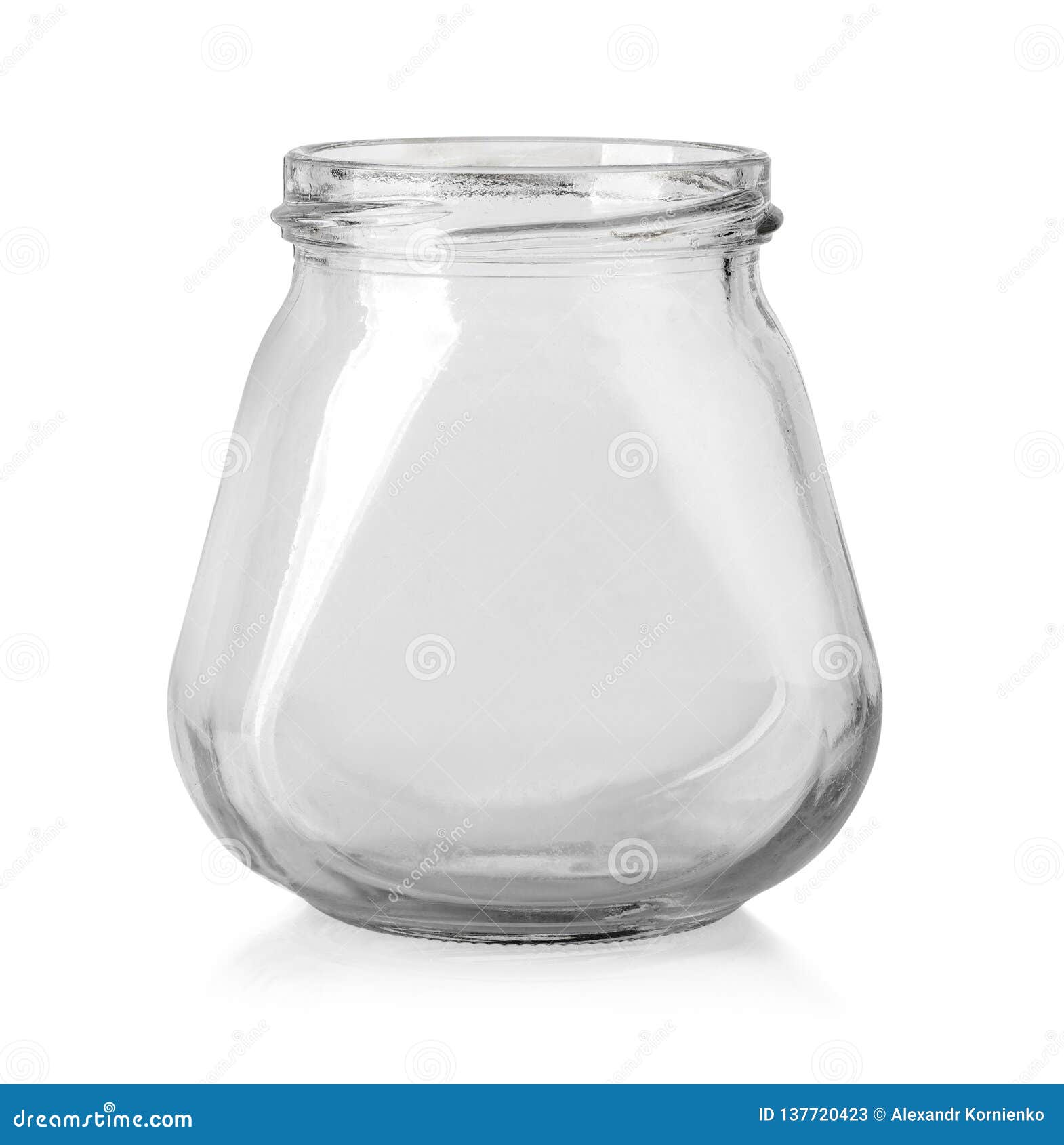 Glass empty jar stock image. Image of kitchen, single - 137720423