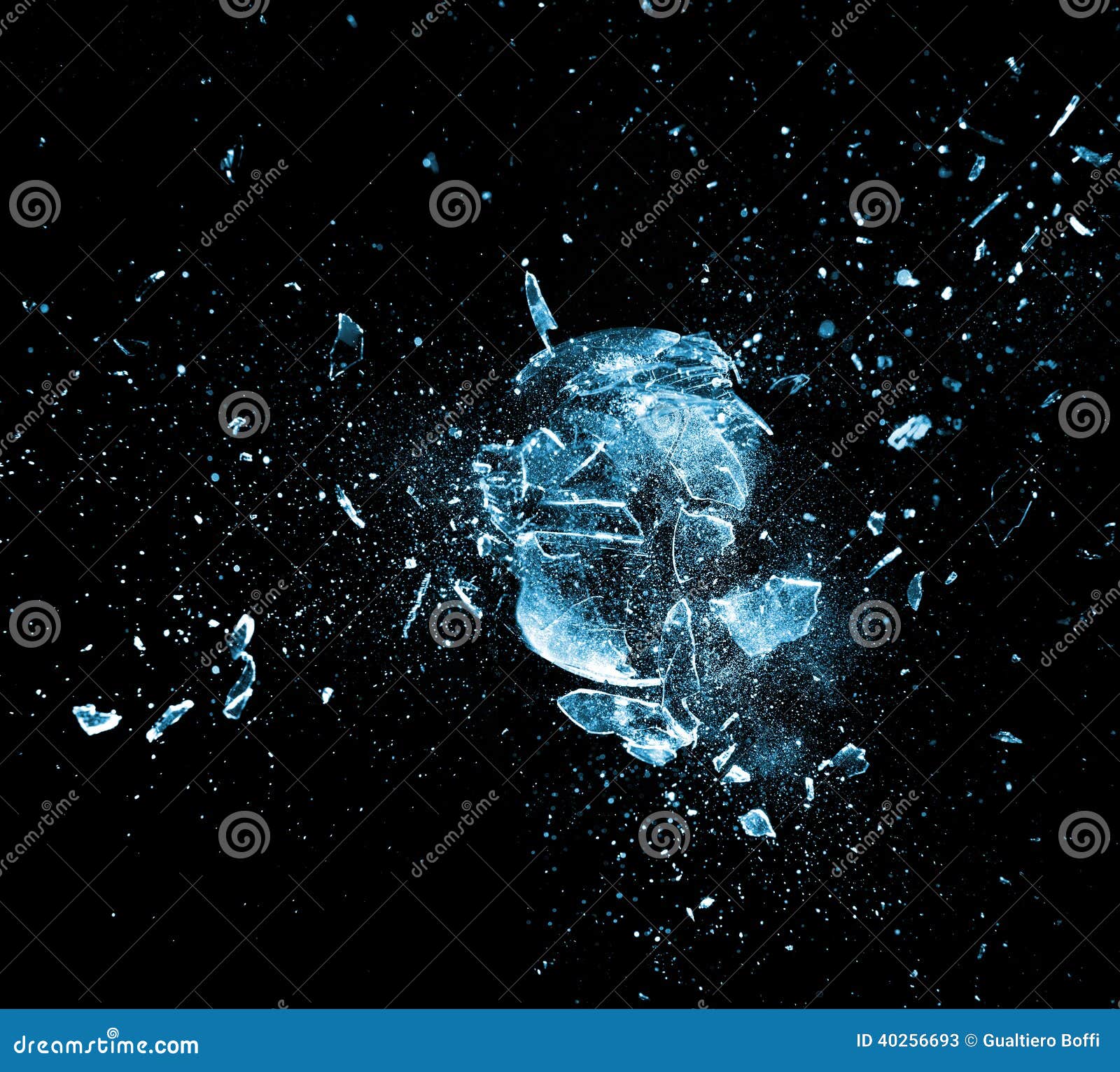 Glass explosion stock image. Image of destroy, collision - 40256693