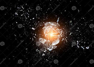 Glass explosion stock photo. Image of bullet, power, crash - 50930448
