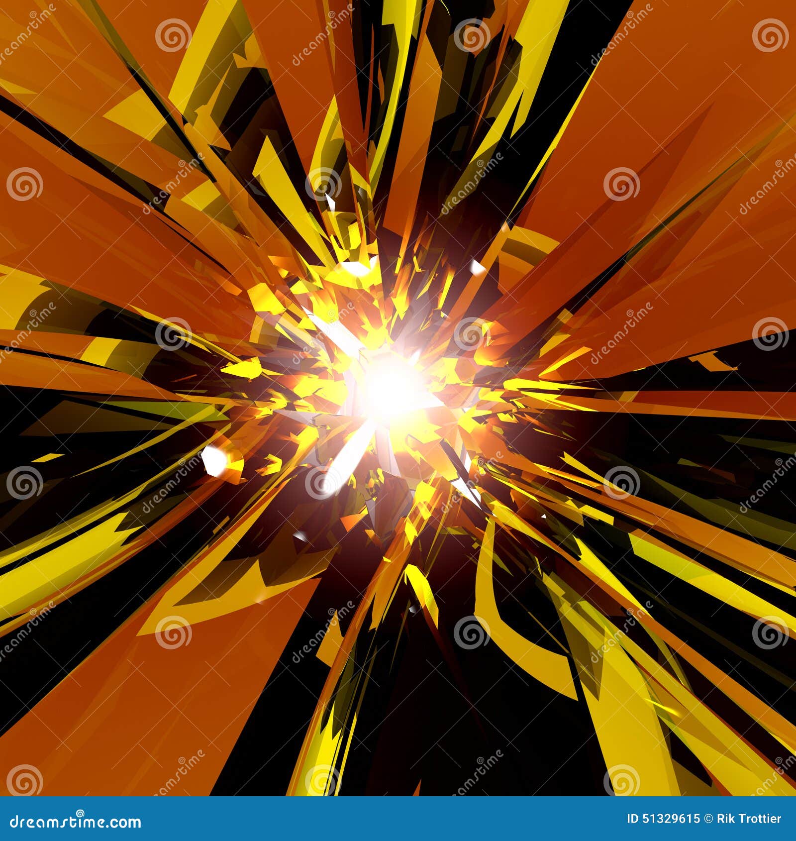 Shattered Crystal stock illustration. Illustration of orange - 51329615