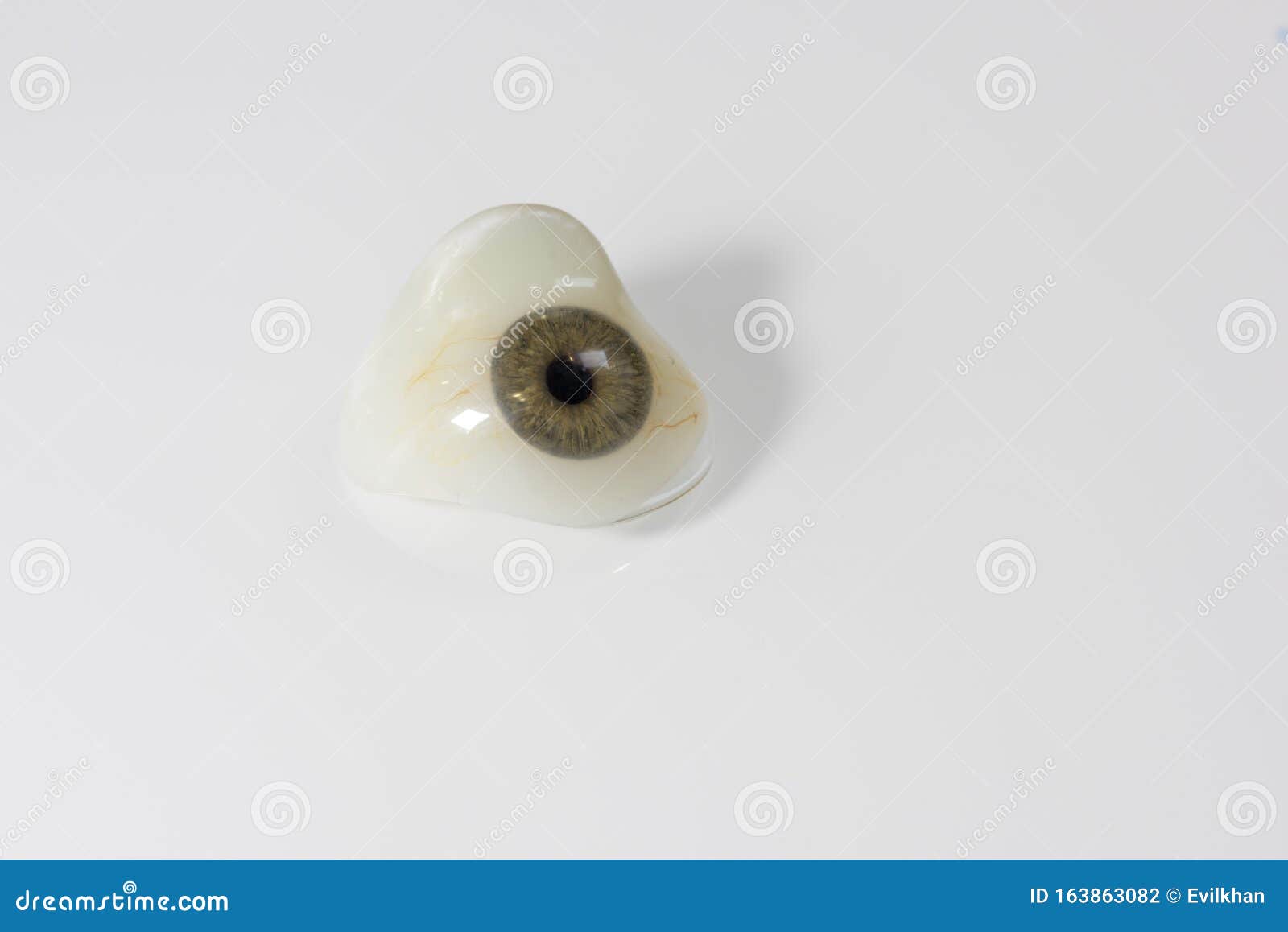 Glass Eye Prosthetic Or Ocular Prosthesis On Black Royalty-Free Stock ...