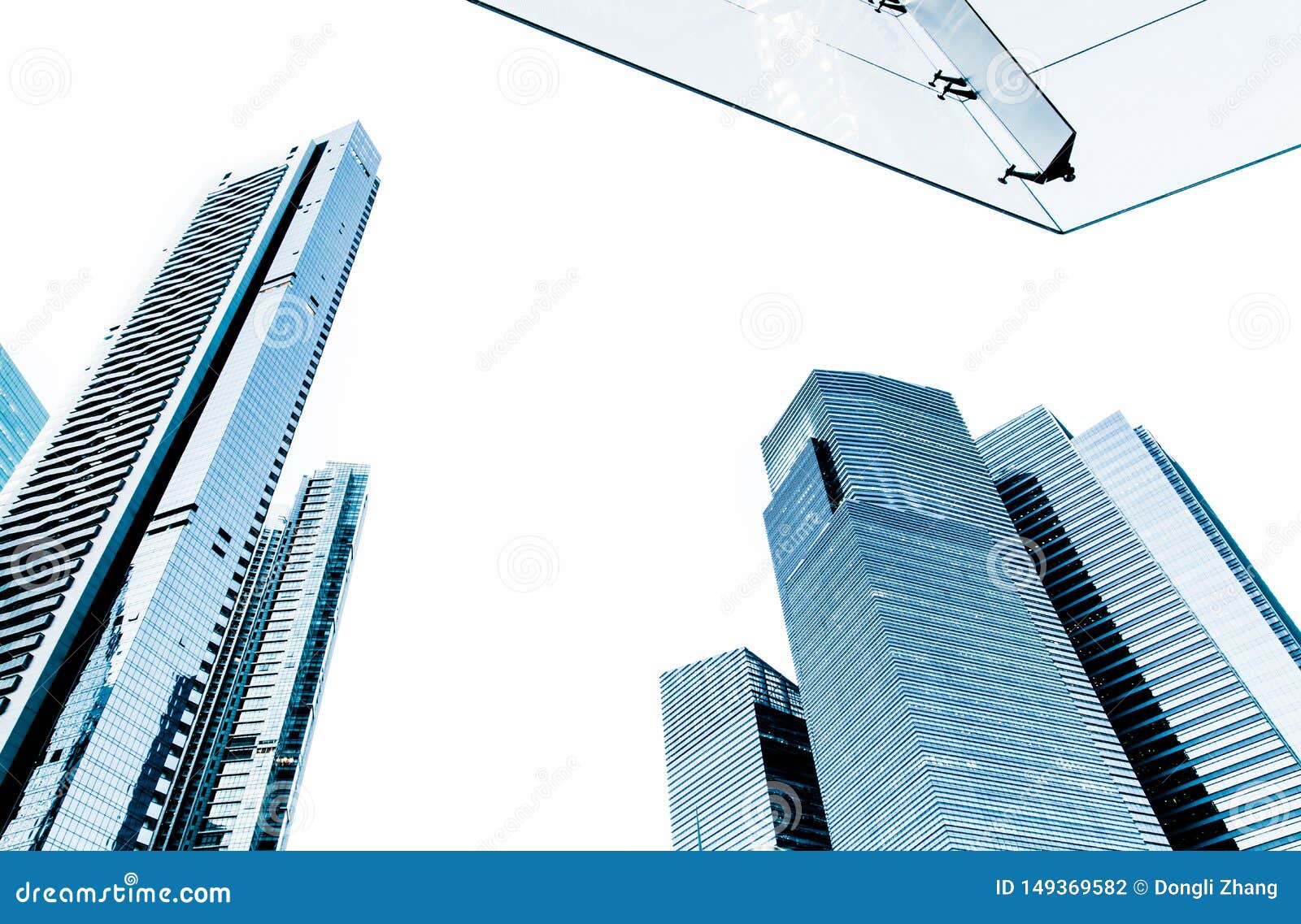 Glass Facade Building Tower Night View Stock Photo - Image of financial ...