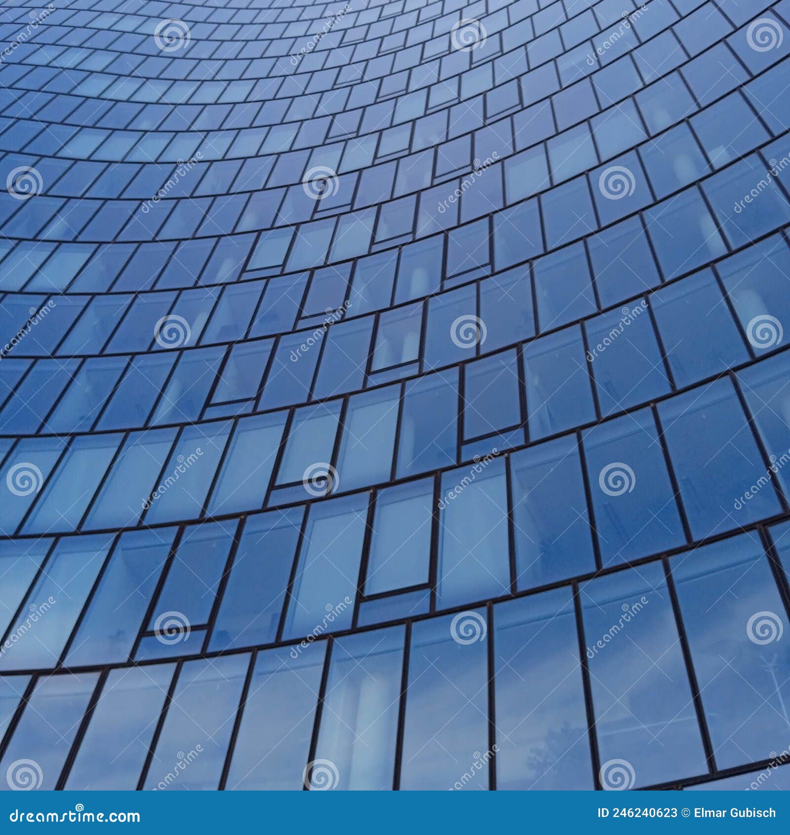 Glass Facade Design of a Modern Building Stock Image - Image of facades ...