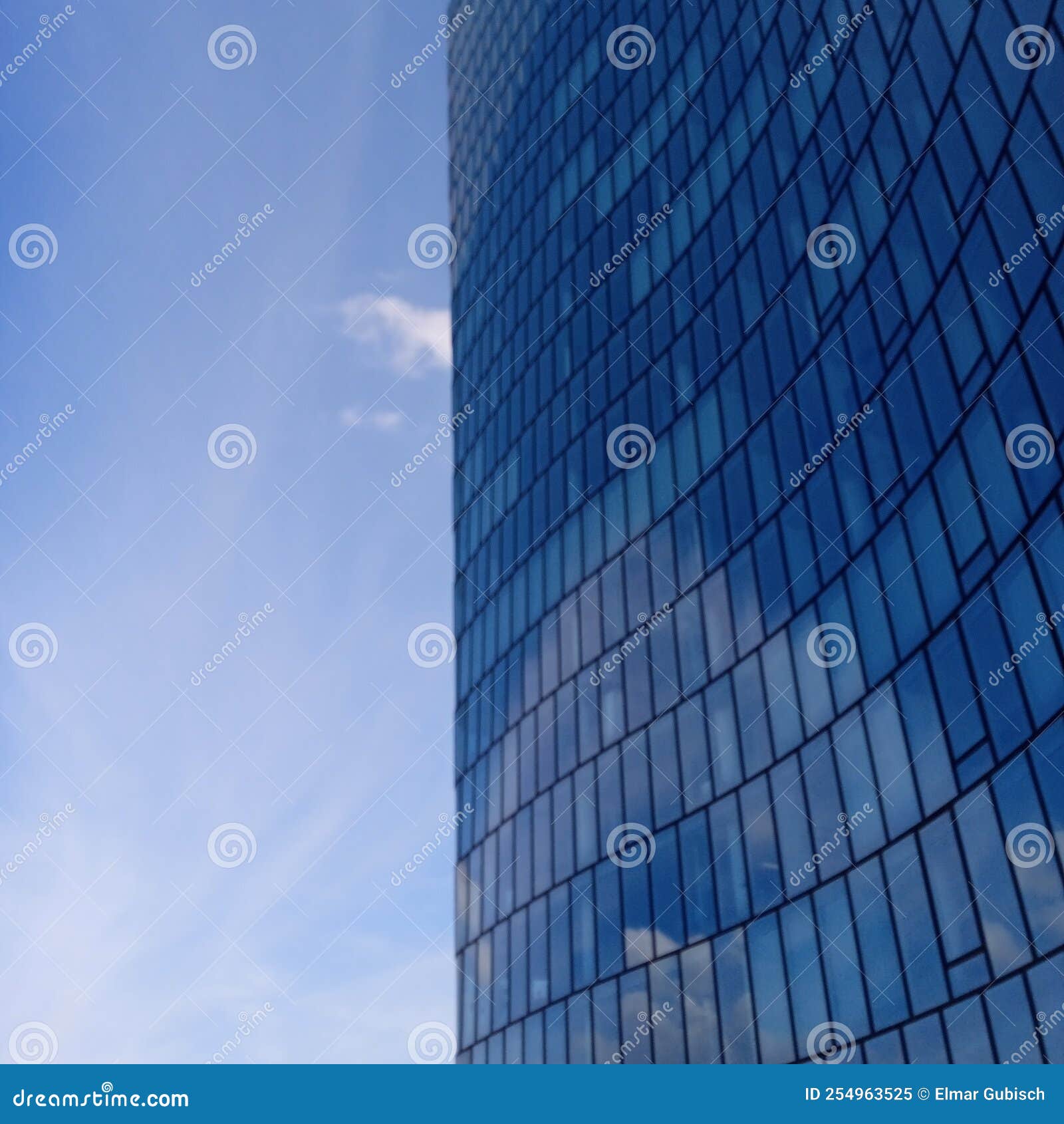Glass Facade Design of a Modern Building Stock Image - Image of ...