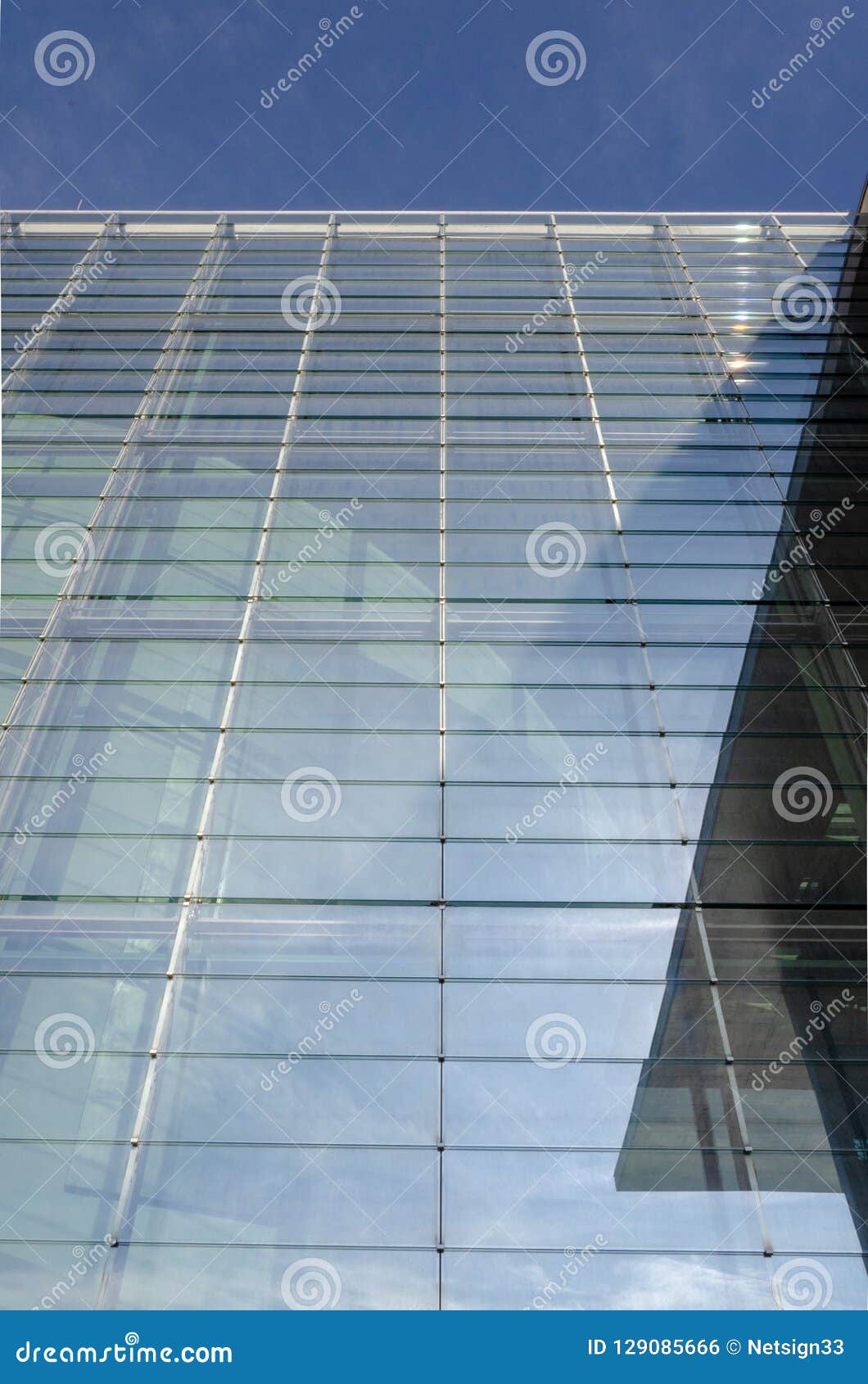 Glass Facade Modern Architecture Stock Photo - Image of architectural ...