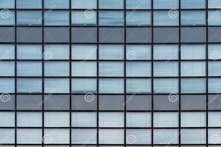 Glass Facade Modern Architecture Office Building Rectangular Pattern ...