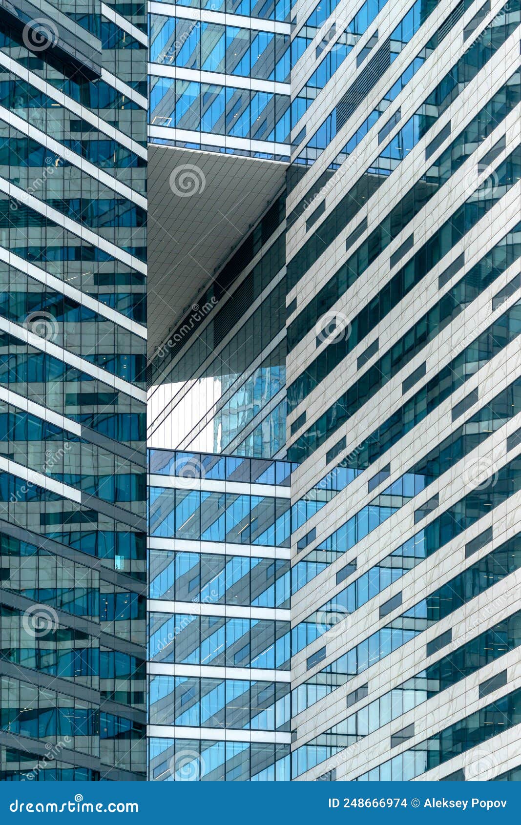 Glass Facade of a Modern Building. Stock Photo - Image of exterior ...