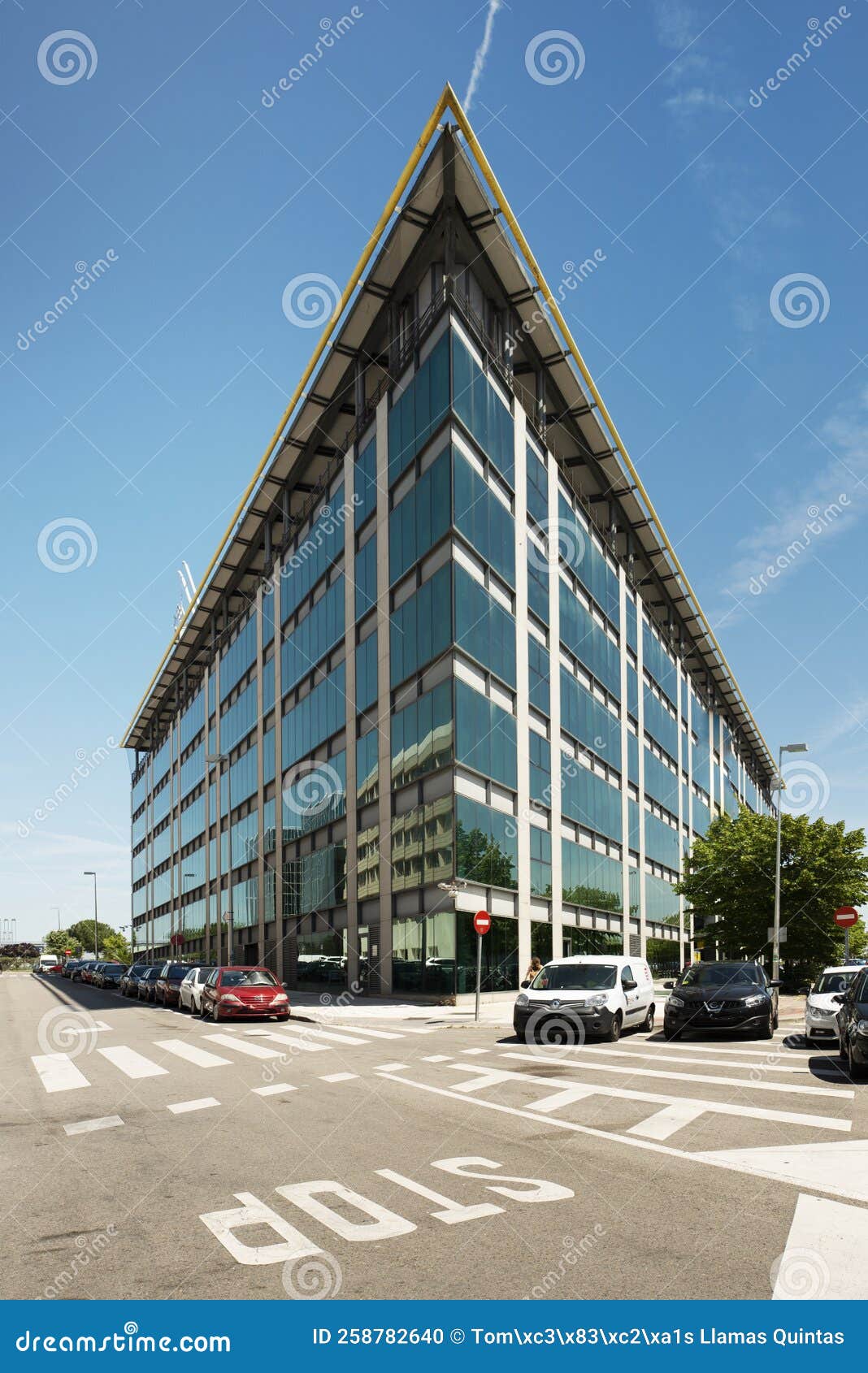 Glass Facade of an Office Building at Street Level Editorial Image ...
