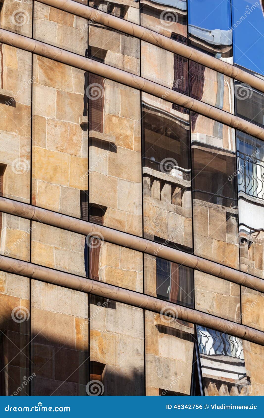 Glass facade stock photo. Image of decorative, exterior - 48342756