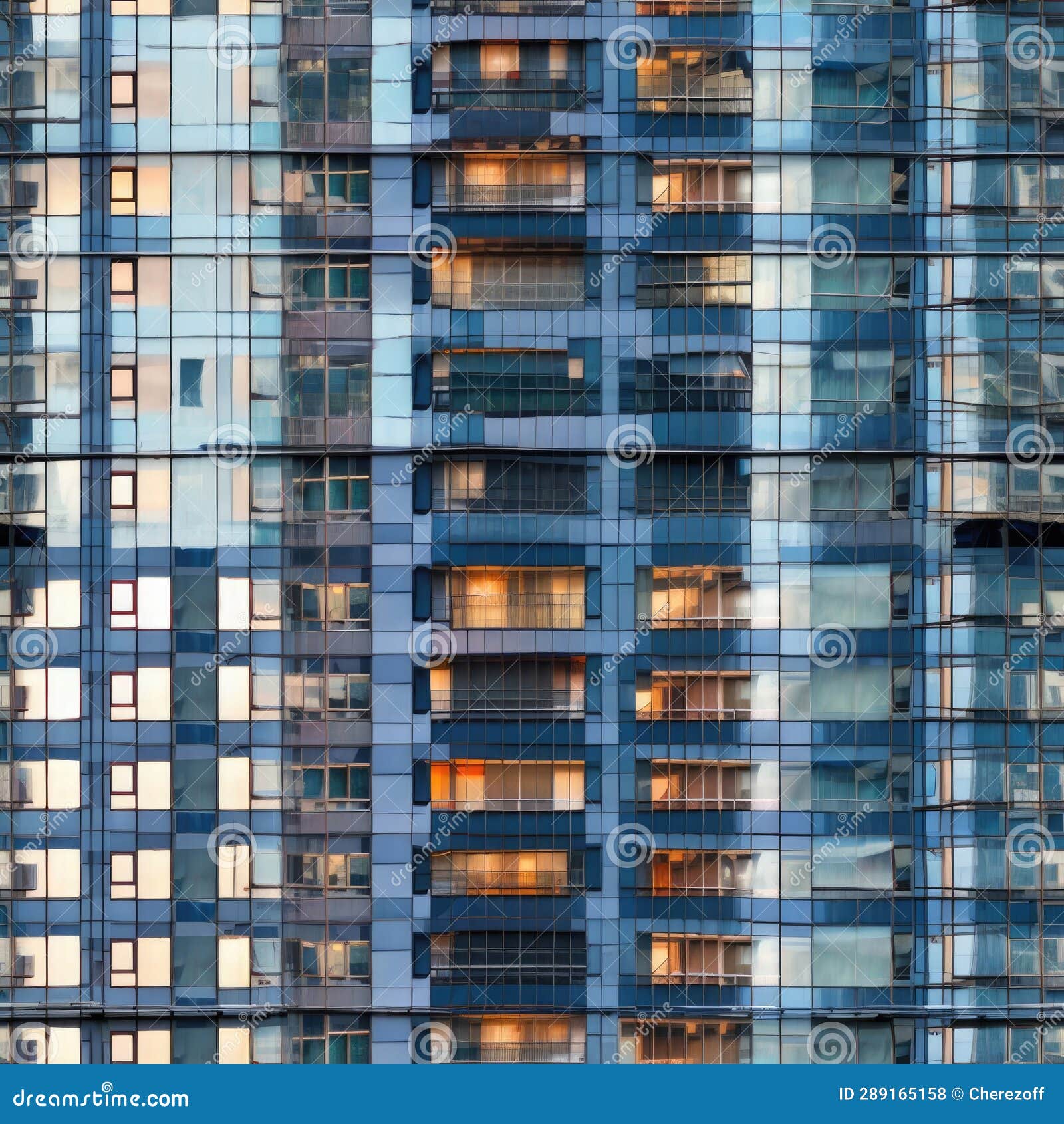 The Glass Facade of a Skyscraper Stock Photo - Image of office ...